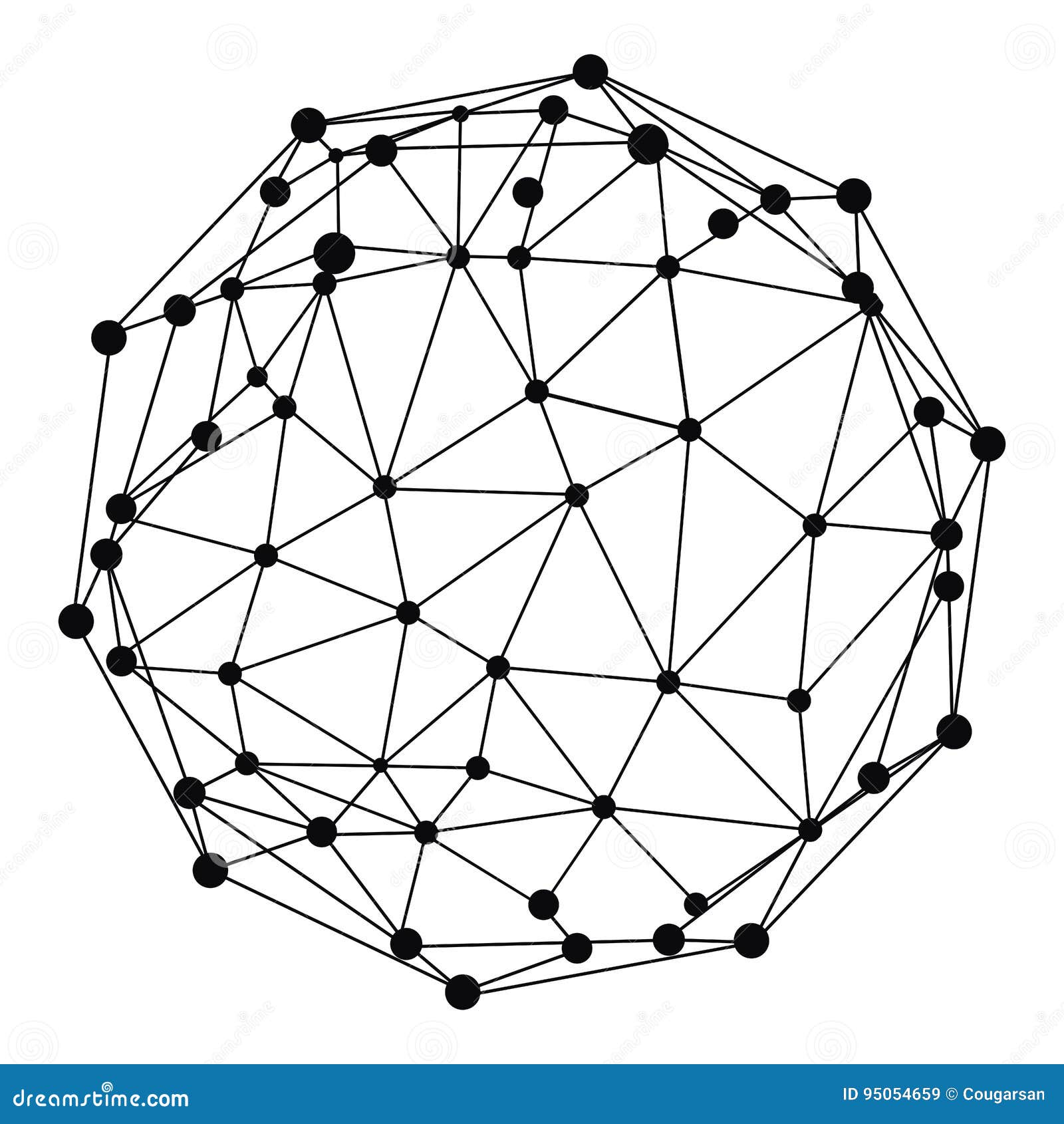 Digital Social Network and Connection Structure Graphic Stock Vector ...
