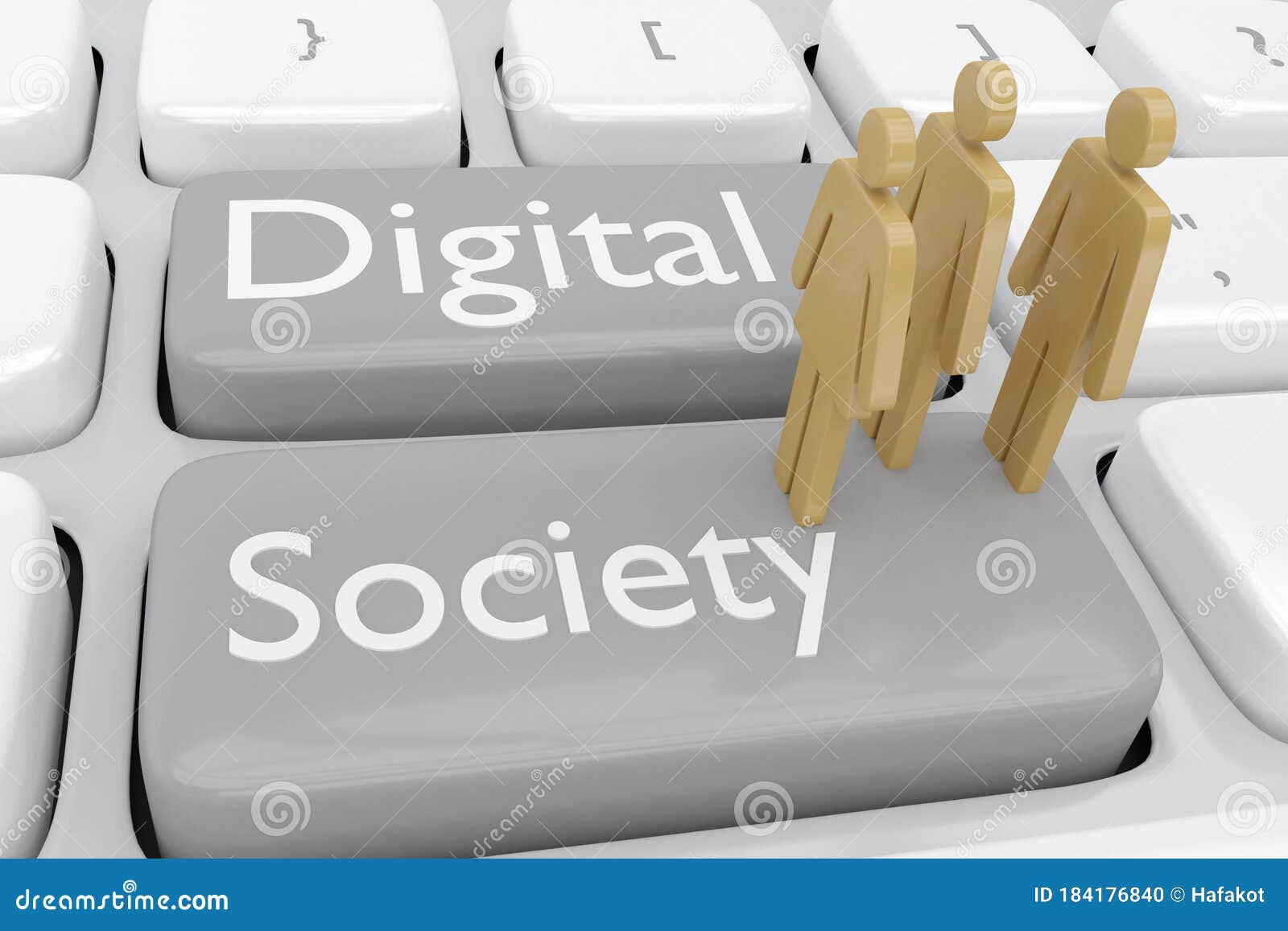 Digital Society concept stock illustration. Illustration of ...