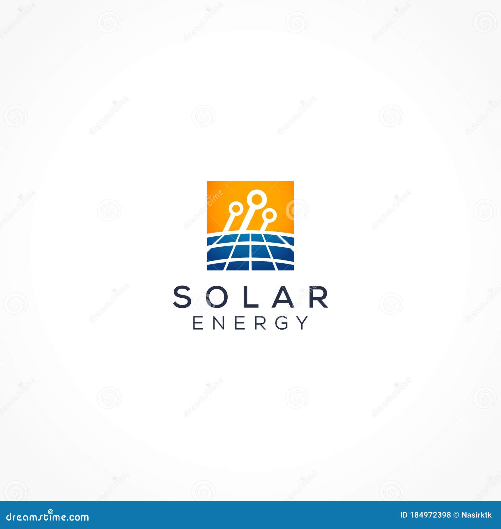 Digital Solar Energy Technology Logo Stock Vector - Illustration of ...