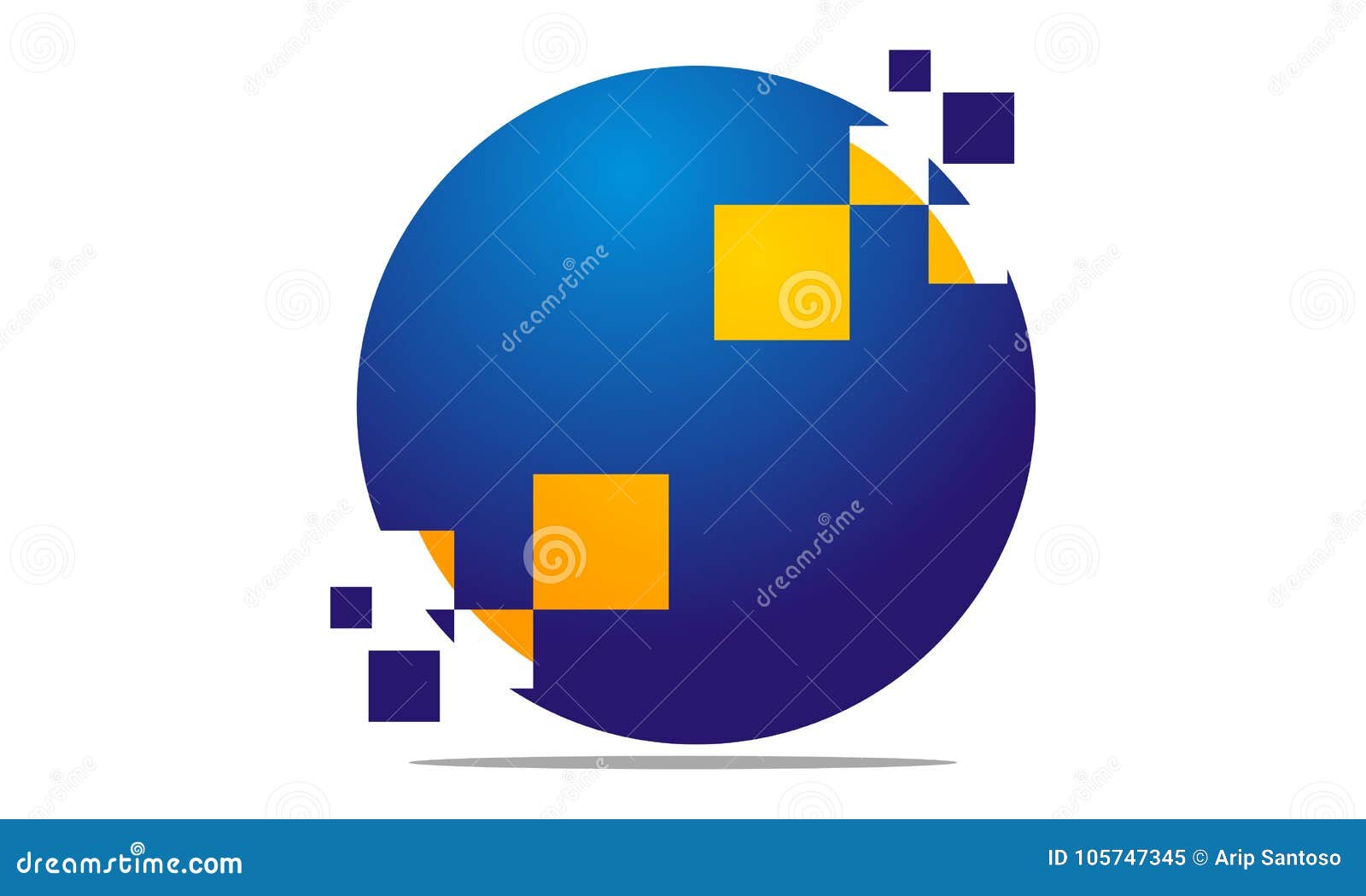 Digital Solutions Logo Design Template Stock Vector - Illustration of ...