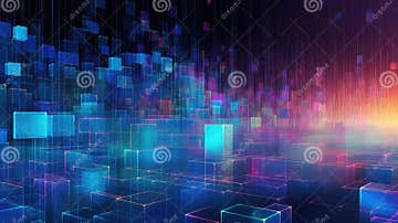 Digital Sorting Algorithm Data Stock Illustration - Illustration of ...