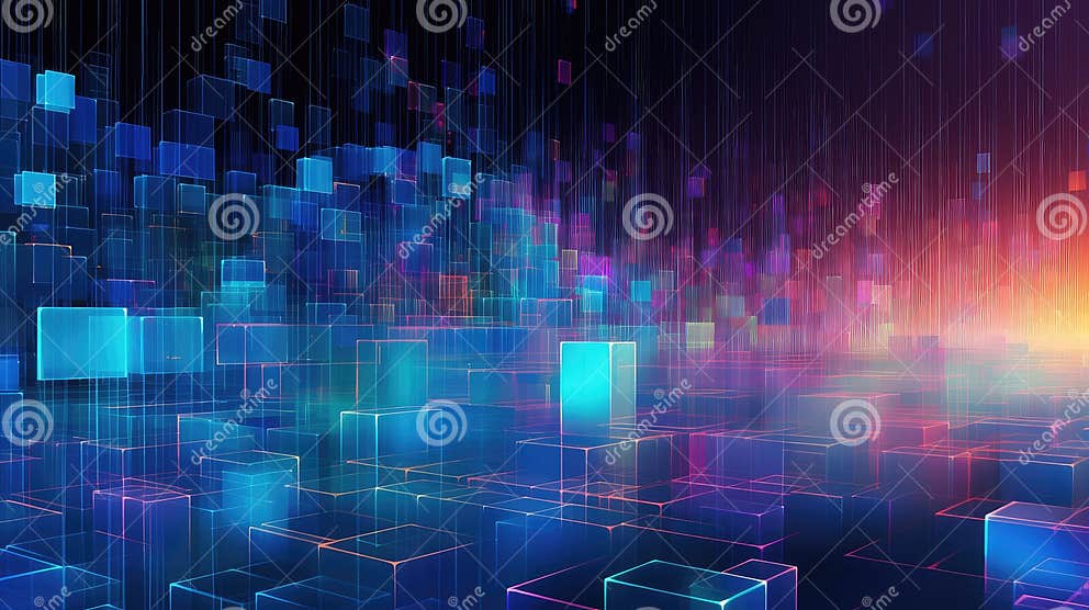 Digital Sorting Algorithm Data Stock Illustration - Illustration of ...