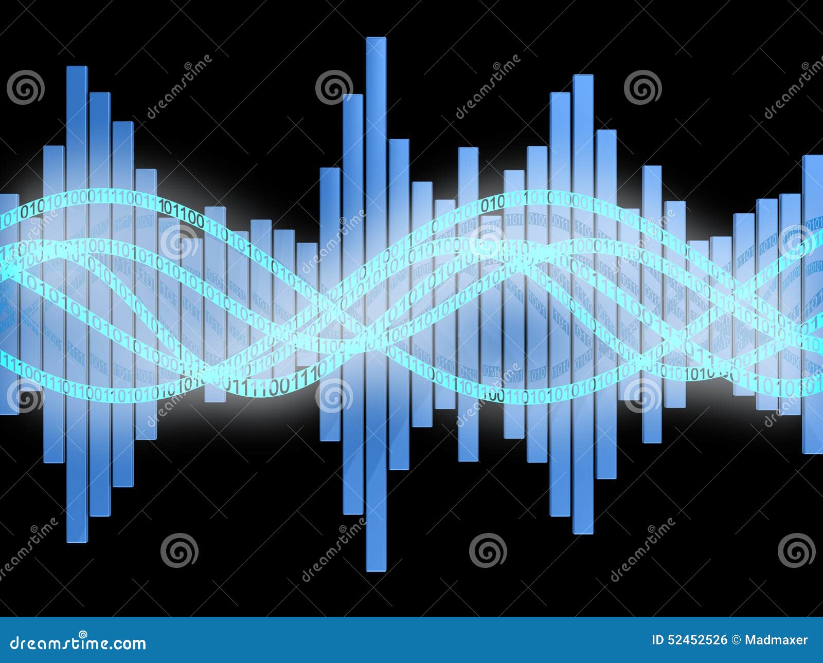 Digital sound stock illustration. Illustration of music - 52452526