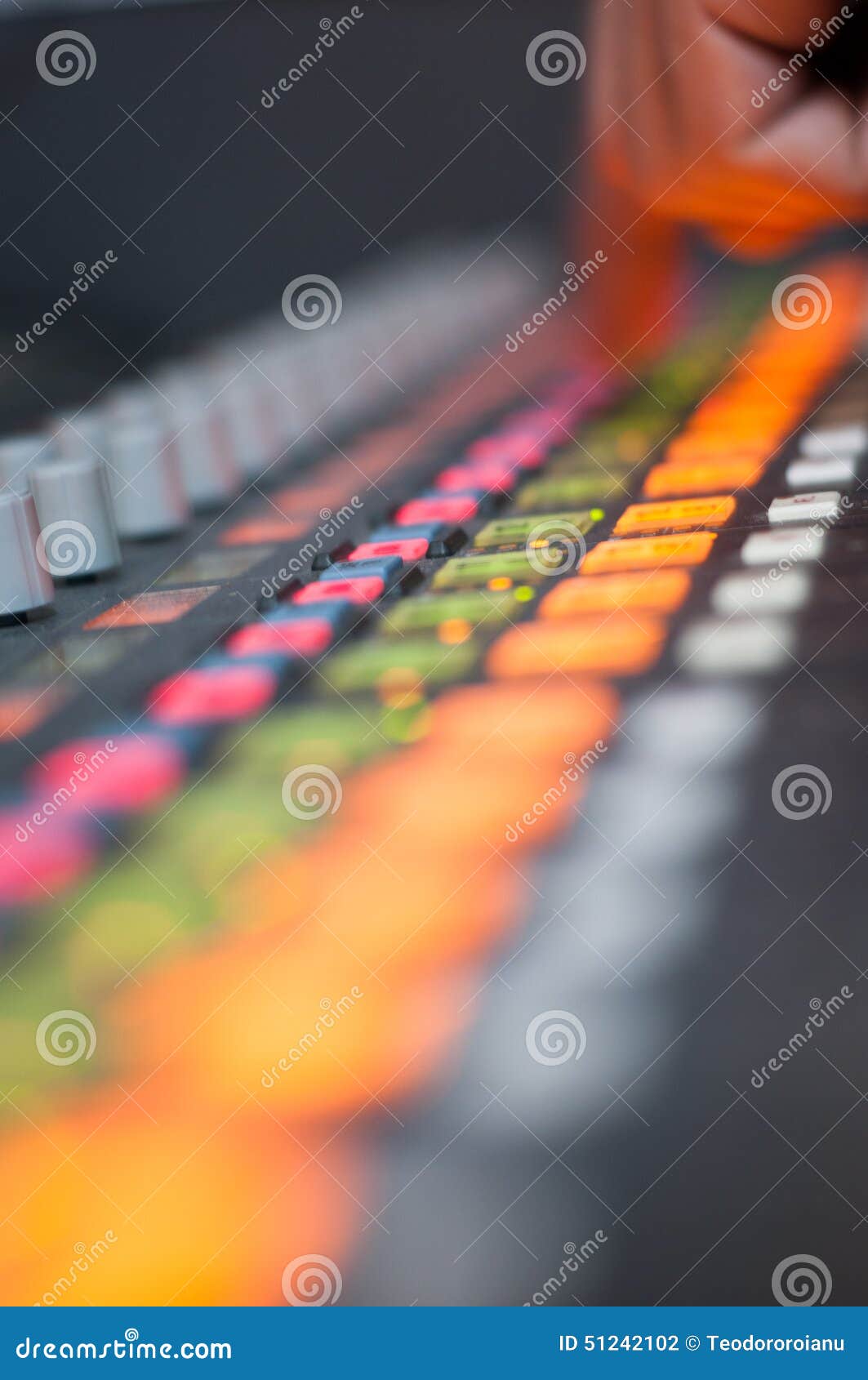 Digital sound desk colors stock photo. Image of energy - 51242102