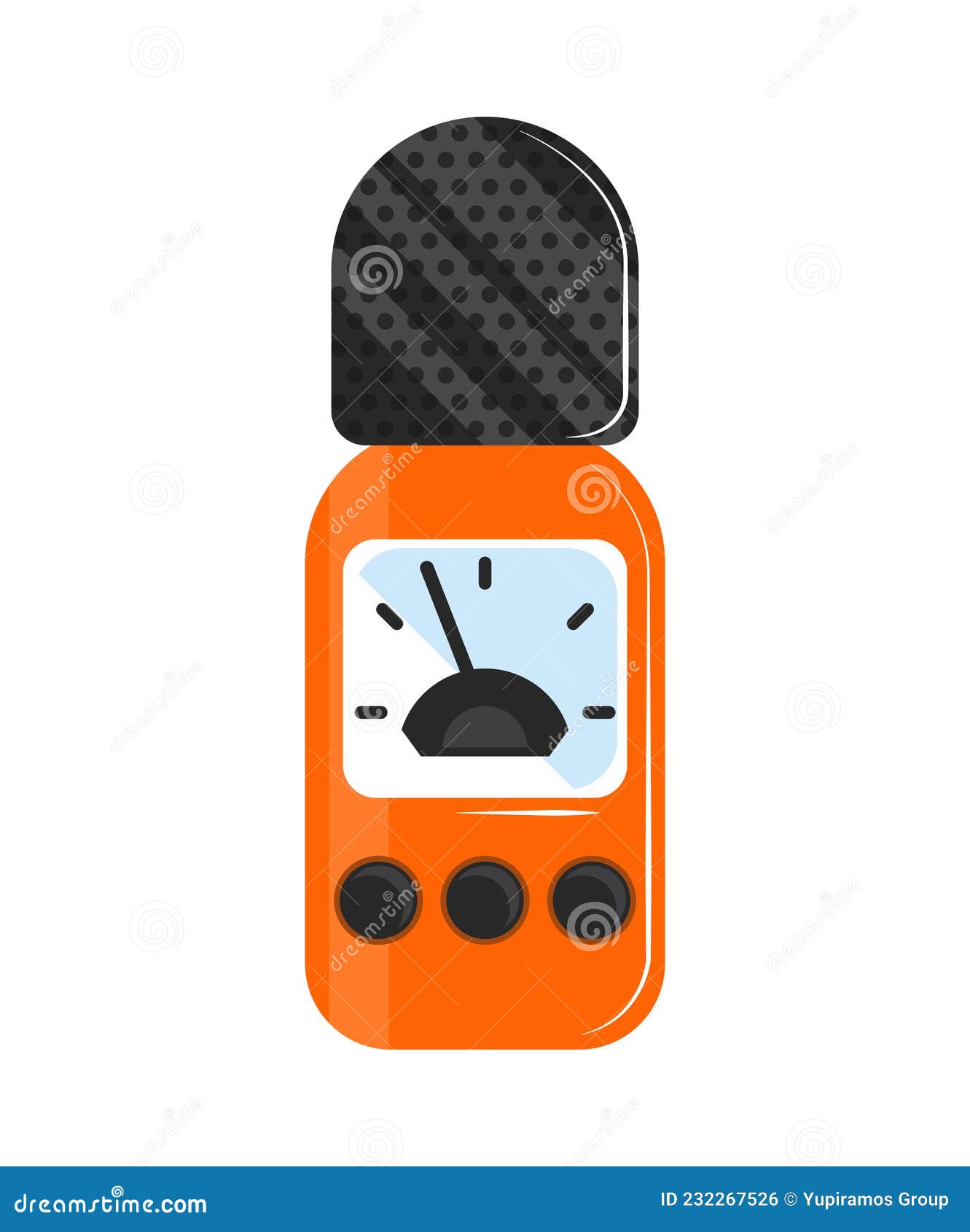 Digital sound level meter stock vector. Illustration of waveform ...