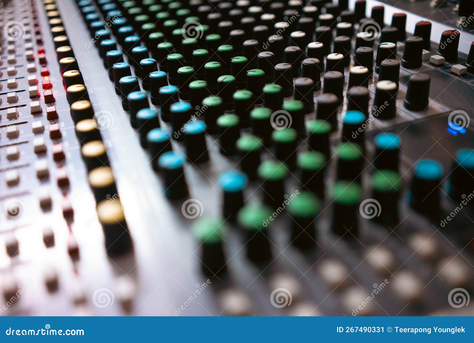 Digital Sound Station Control Panel. Equalizer, Mixer and Professional ...