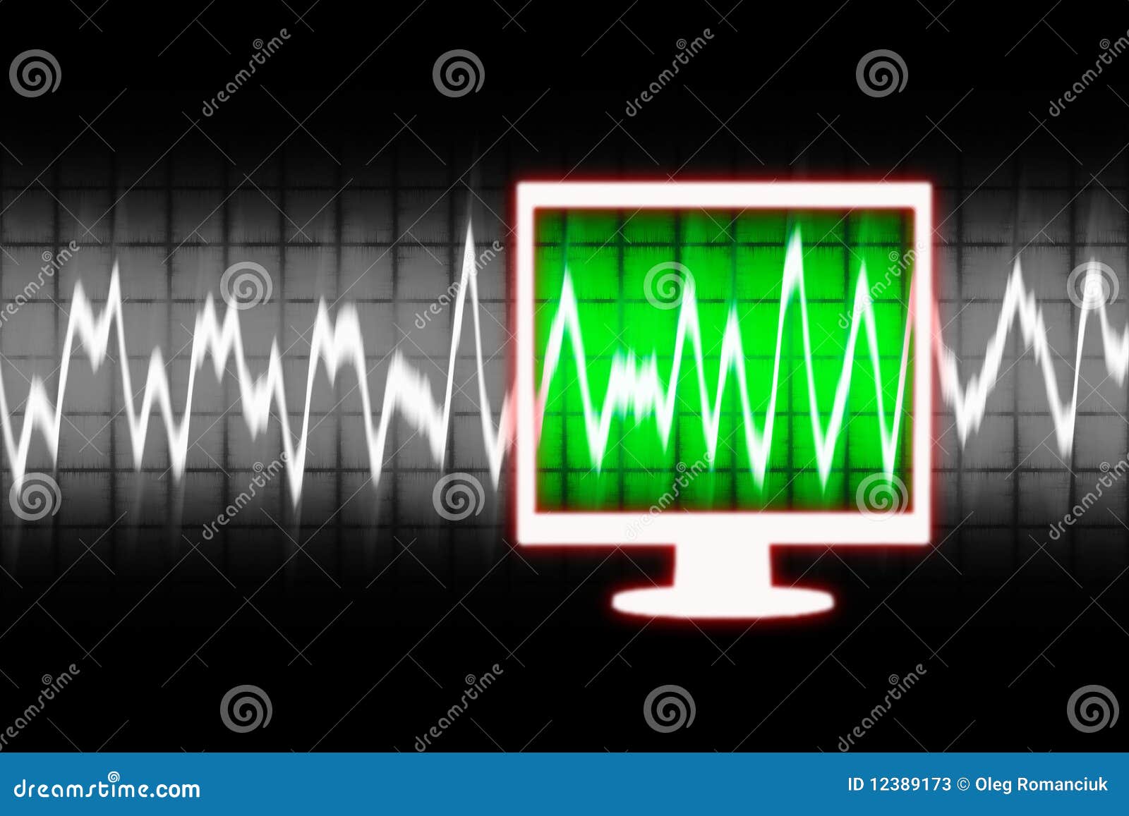 Digital sound wave stock illustration. Illustration of electronics ...