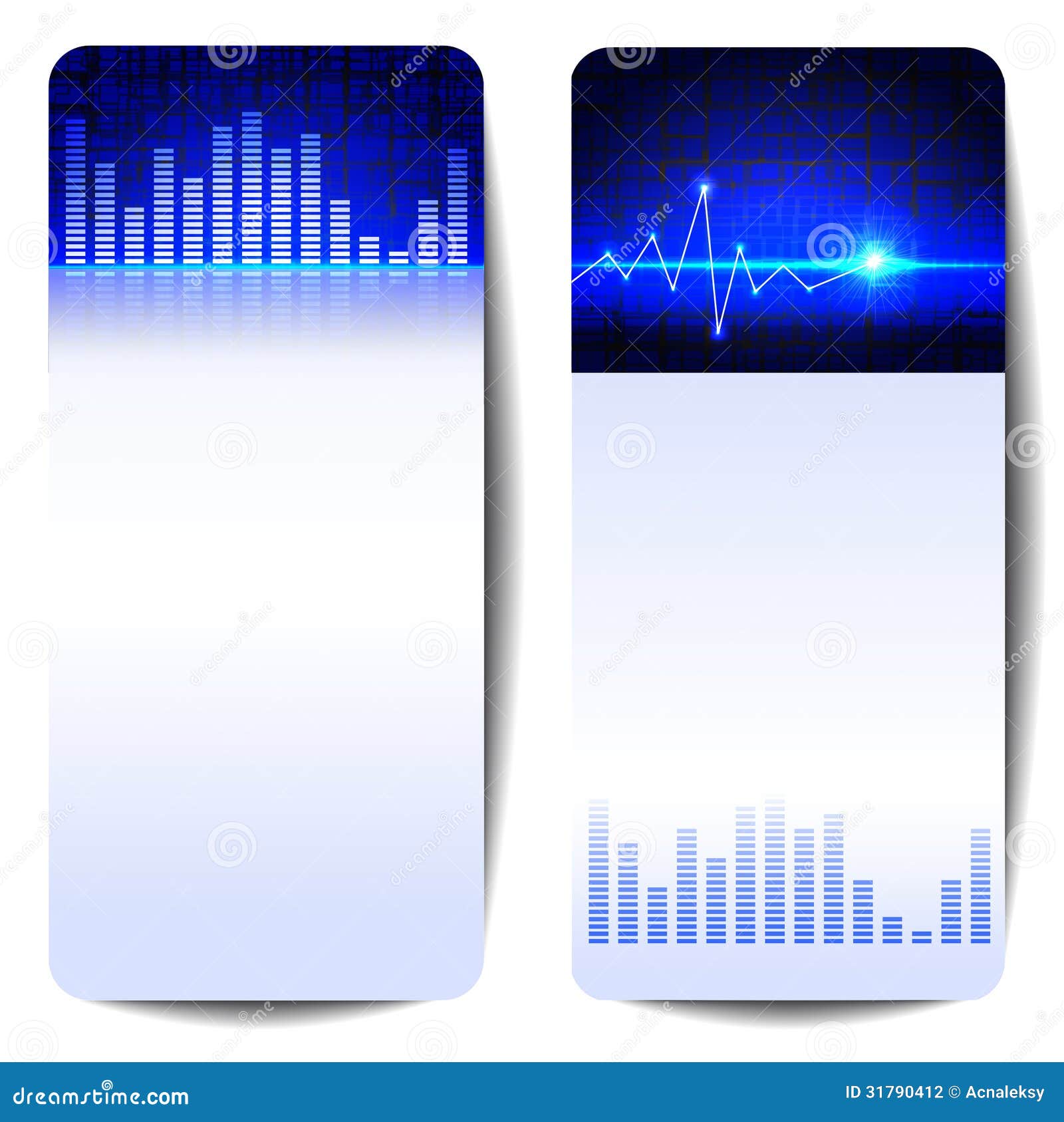 Digital sound wave banner stock vector. Illustration of graphic - 31790412