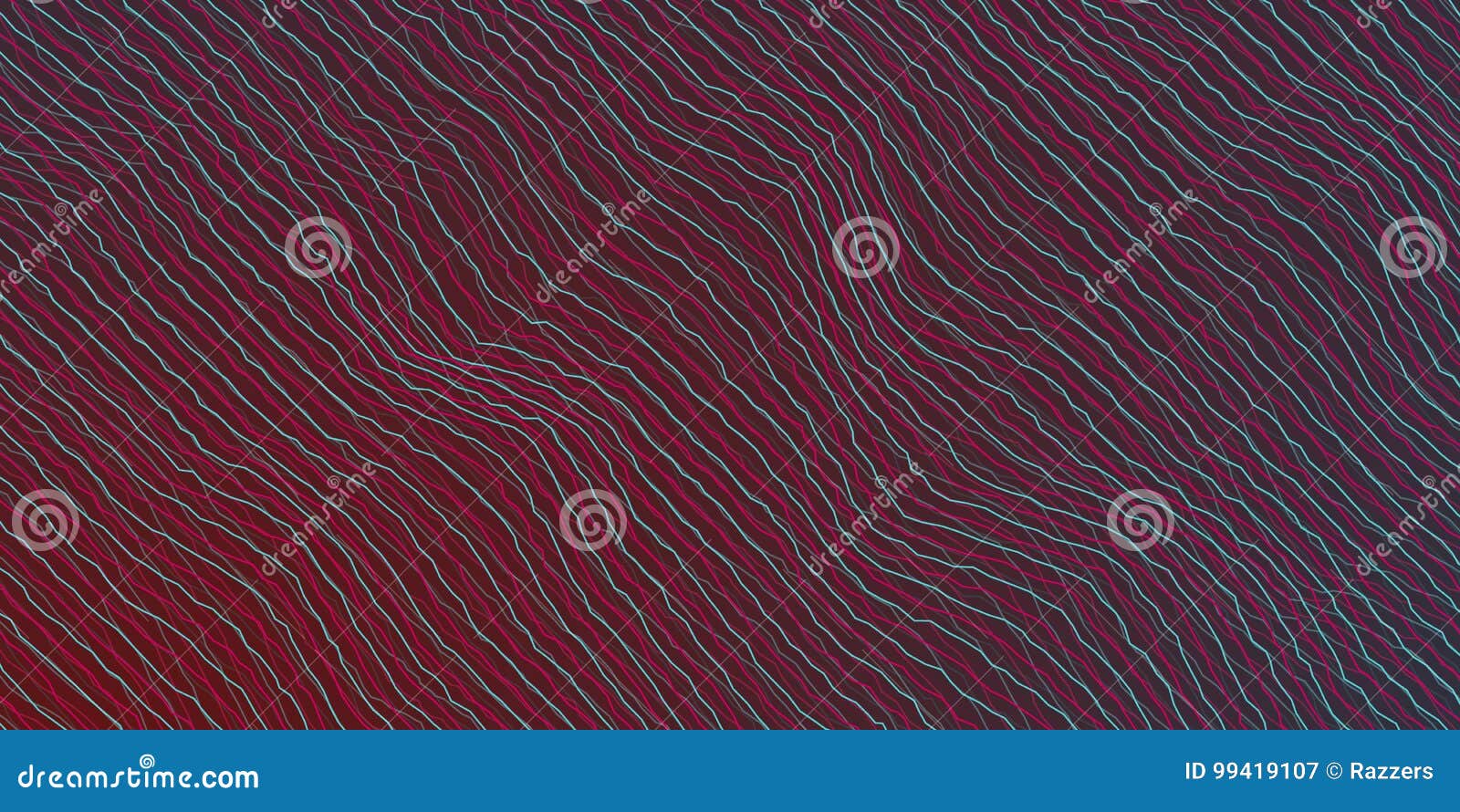 Digital Sound Wave Distortion. Vector Equalizer Frequency Glitch Effect ...