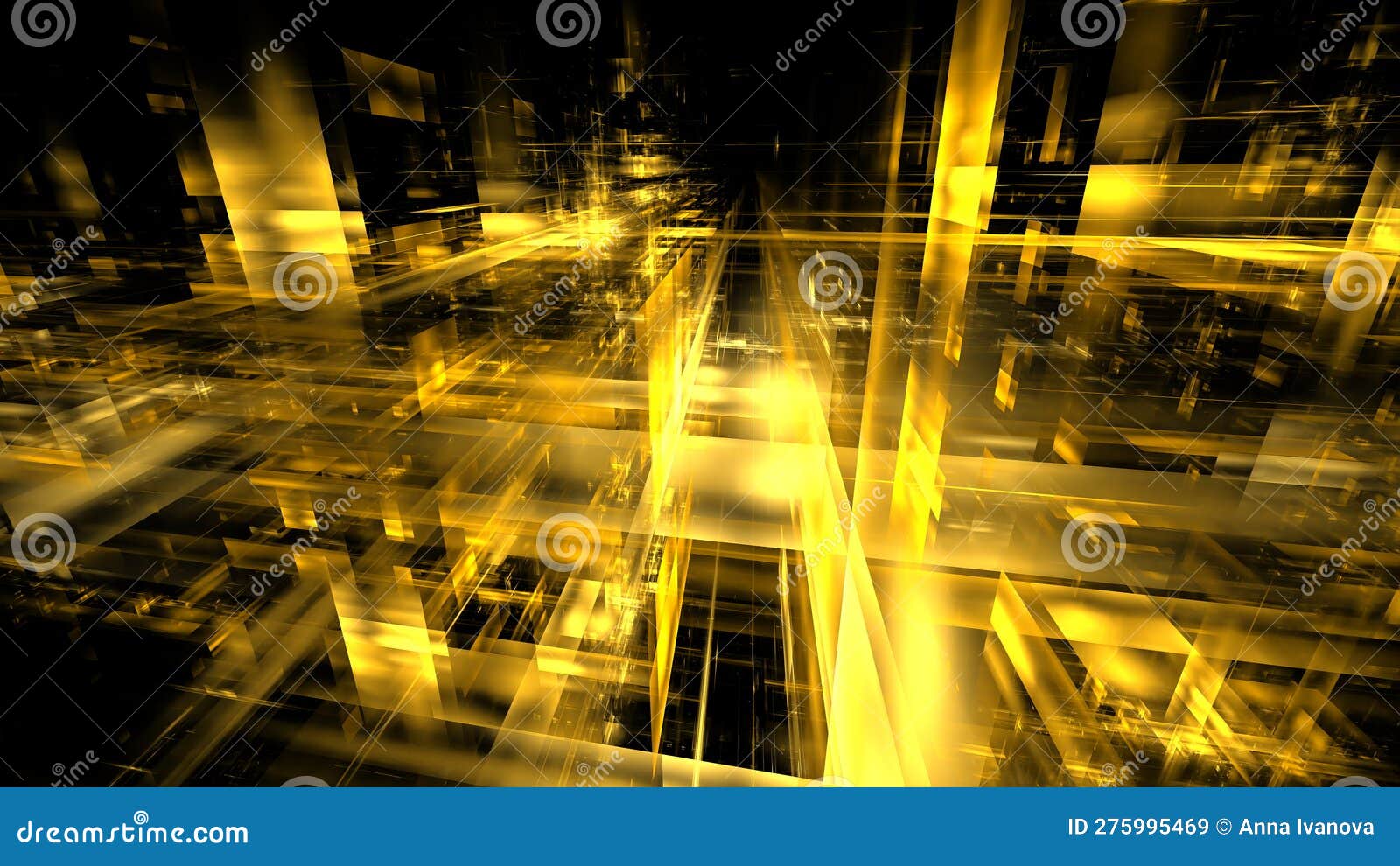 Digital Space, Architecture Design. Complex Mathematical Calculations ...