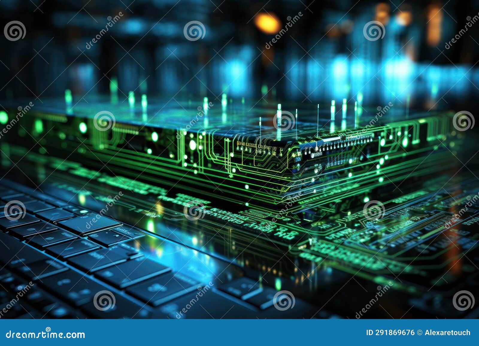 Digital Space, Design in Virtual Space Stock Photo - Image of light ...