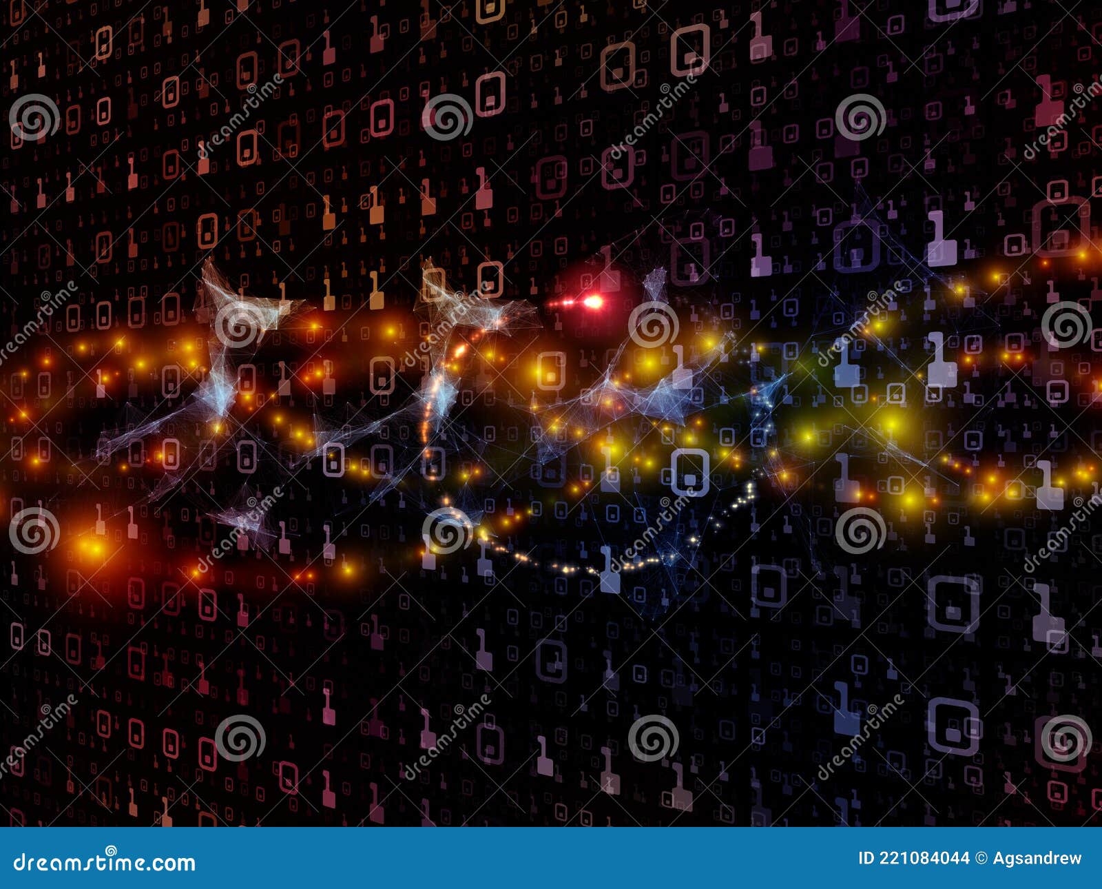 Digital Space stock illustration. Illustration of computation - 221084044