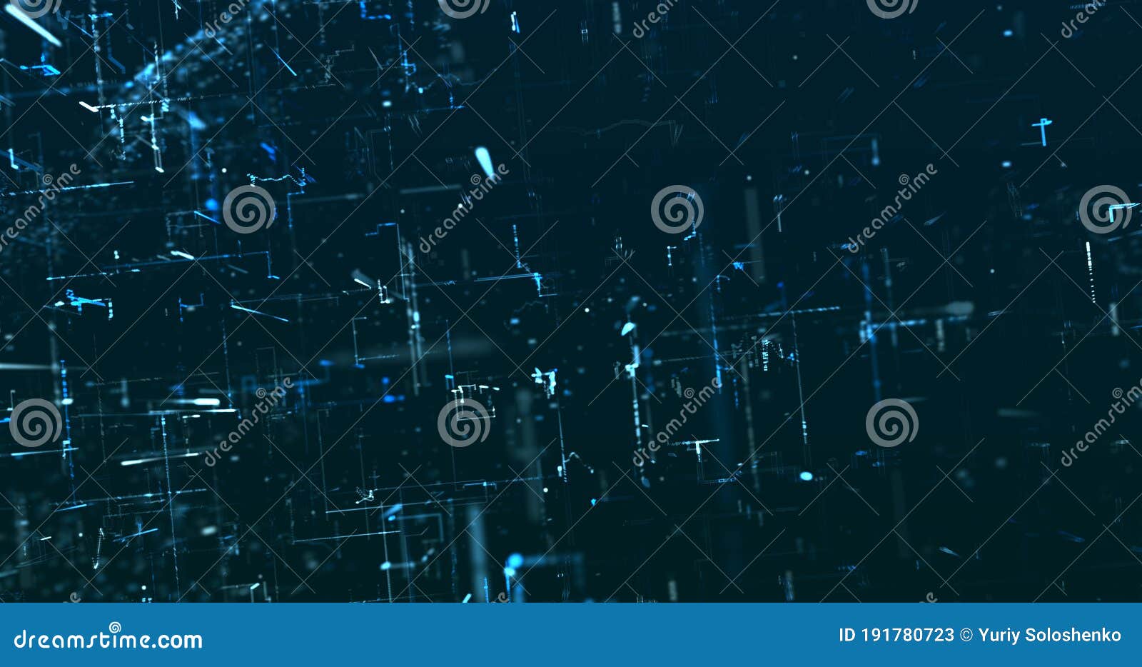 Digital Space World 3d Data Earth Background 3d Rendering Stock ...