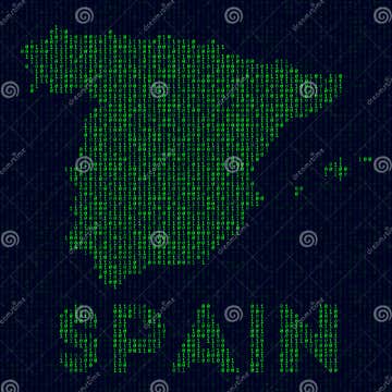 Digital Spain logo. stock vector. Illustration of business - 183031803