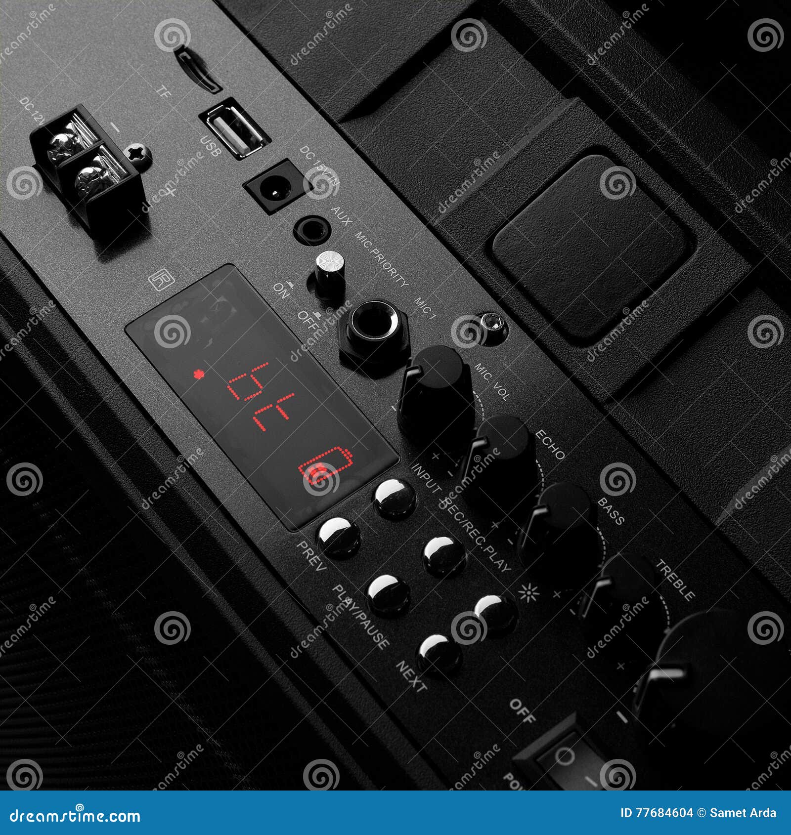 Digital Speaker Console stock photo. Image of portable - 77684604