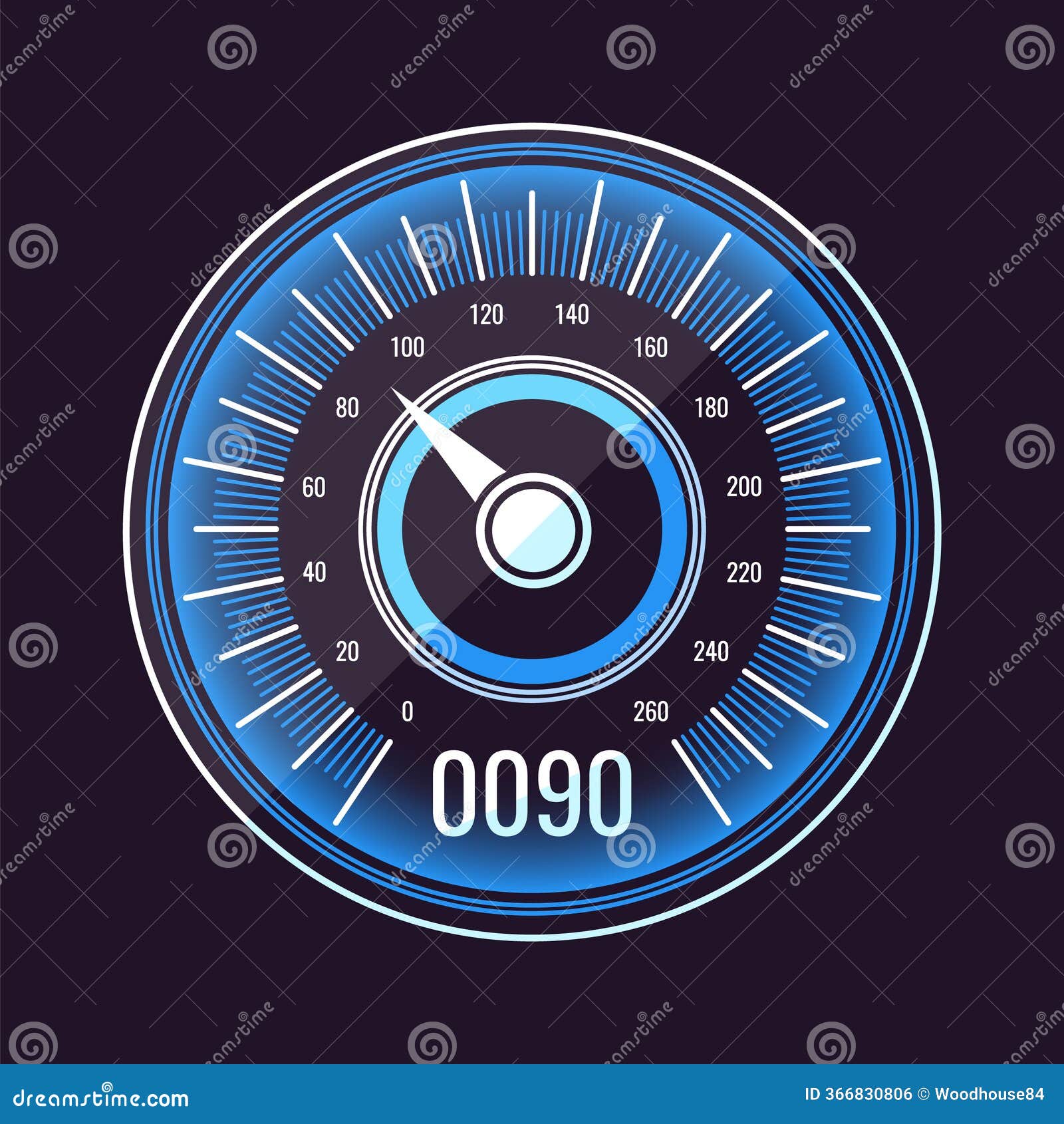 Speed Meter Logo Design Vector Illustration. A Speed Meter Icon ...