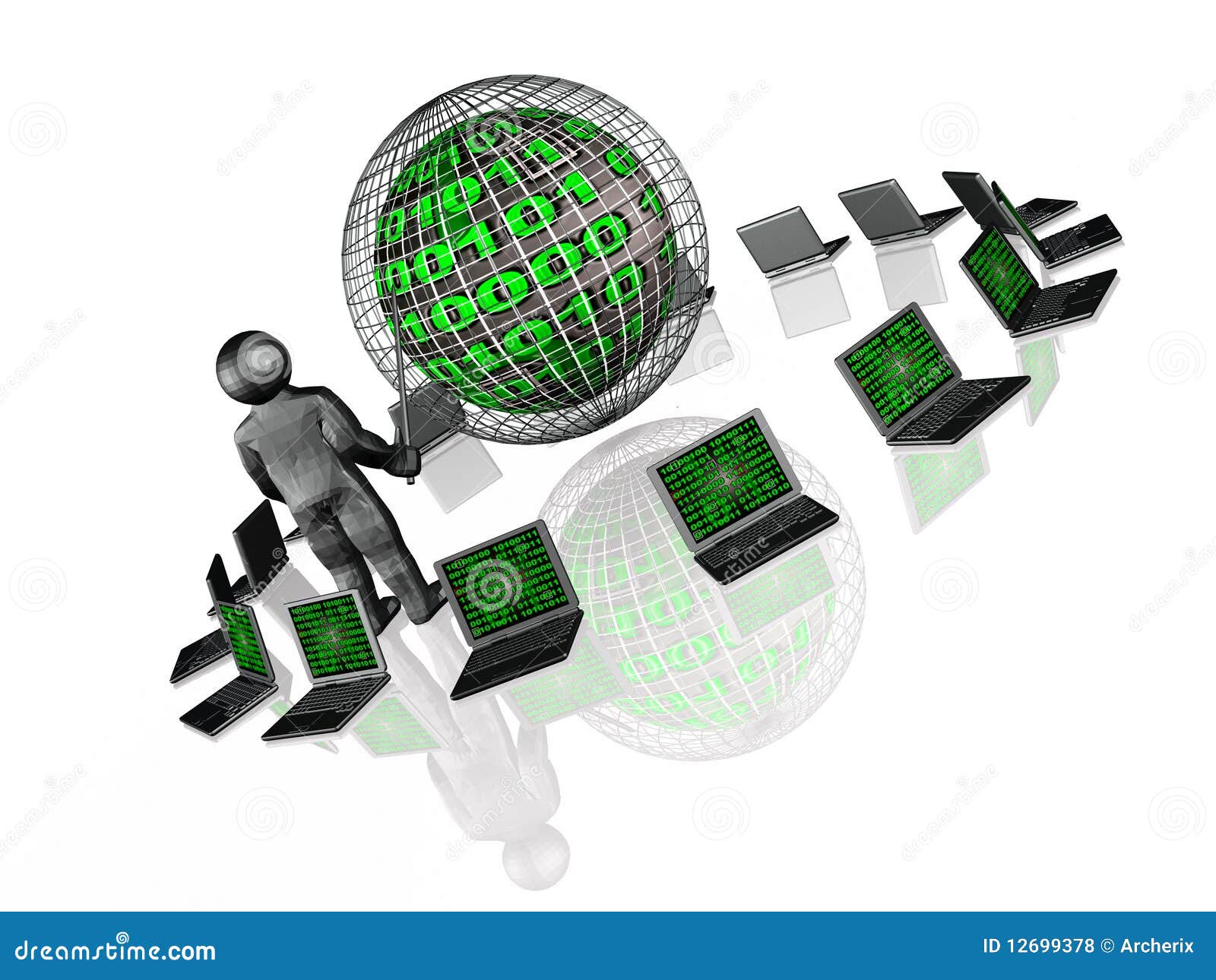 Digital sphere stock illustration. Illustration of symbol - 12699378