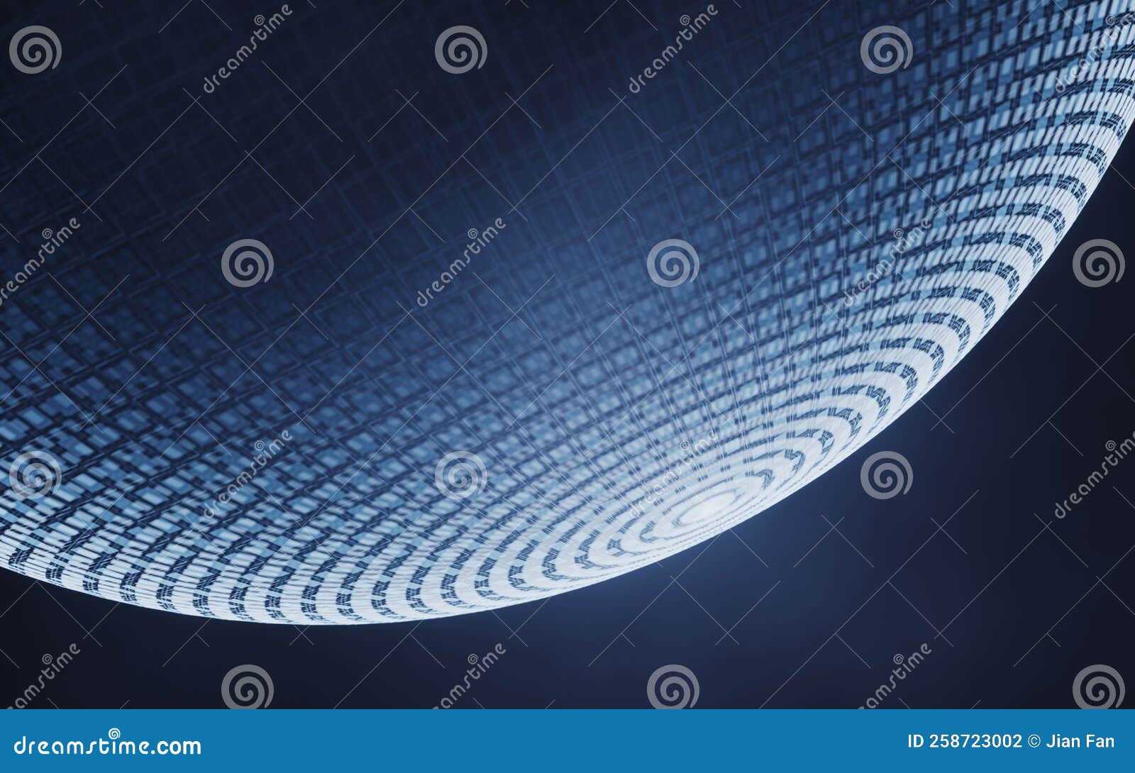 Digital Sphere with Glowing Lines Structure, 3d Rendering Stock ...