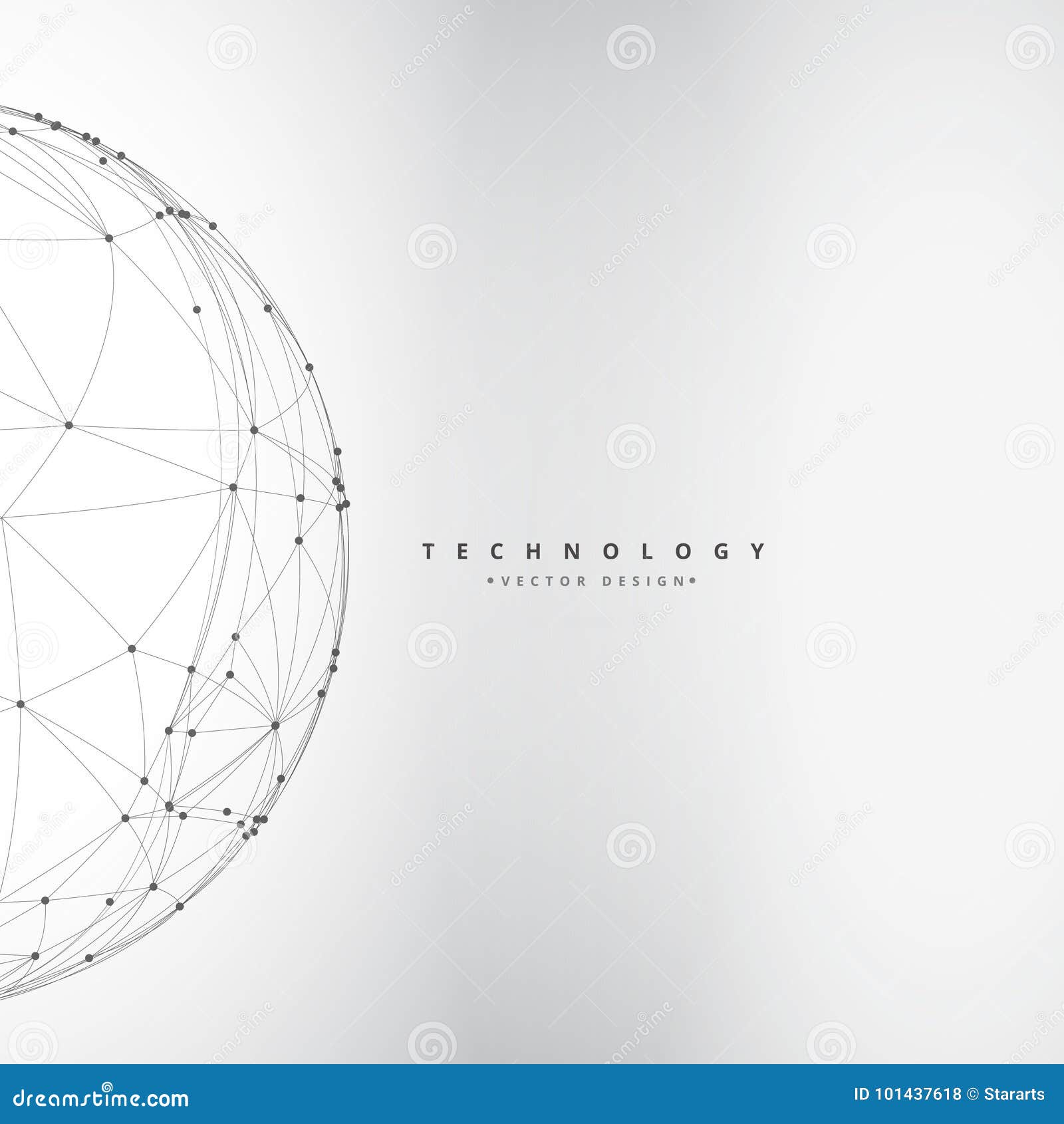 Digital Sphere Made with Lines Mesh Vector Design Illustration Stock ...