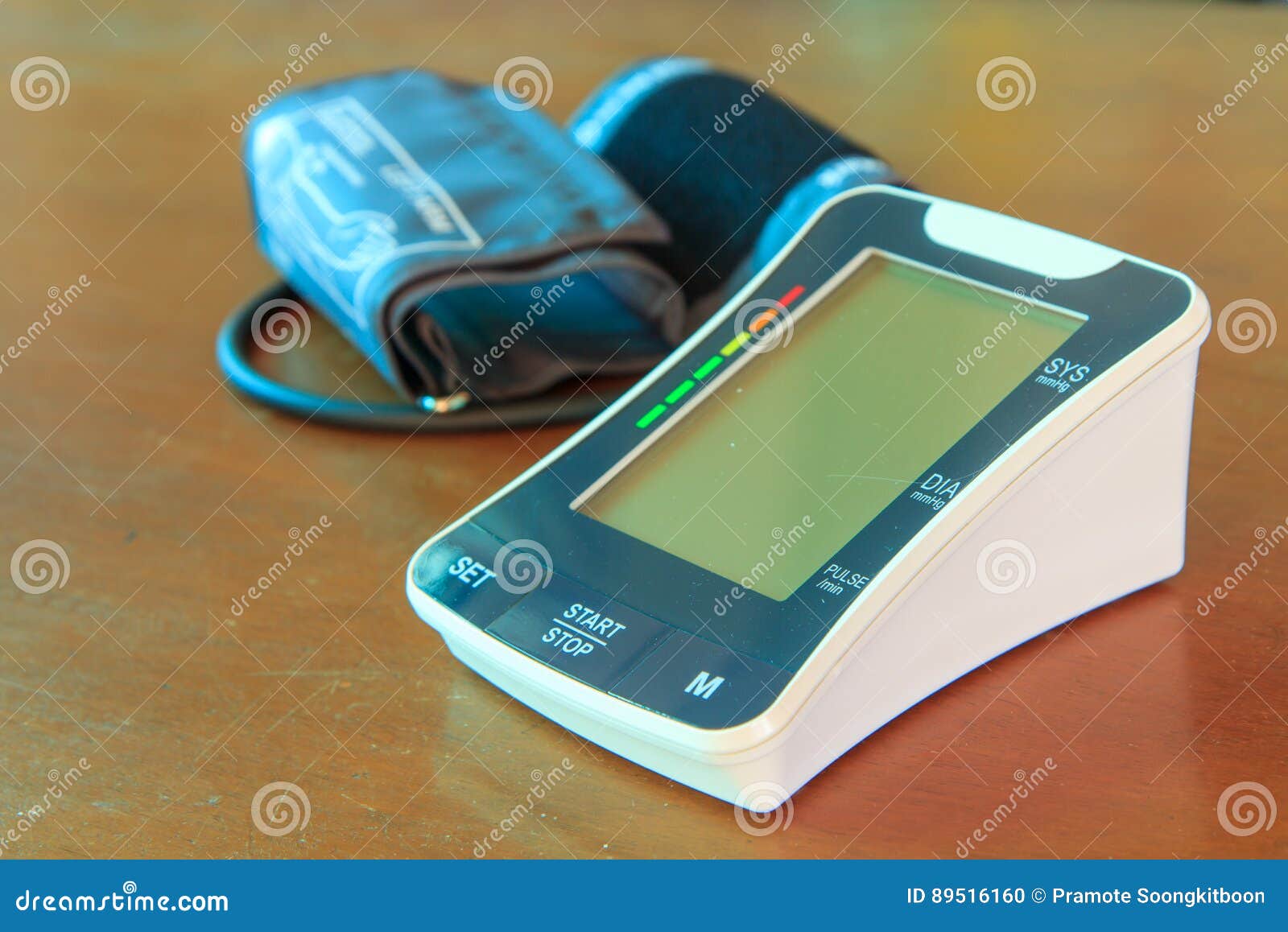 Digital sphygmomanometer stock photo. Image of sphygmomanometer - 89516160