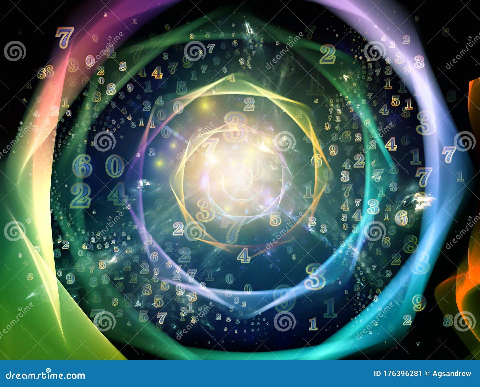 Digital Spiral Source stock illustration. Illustration of abstract ...