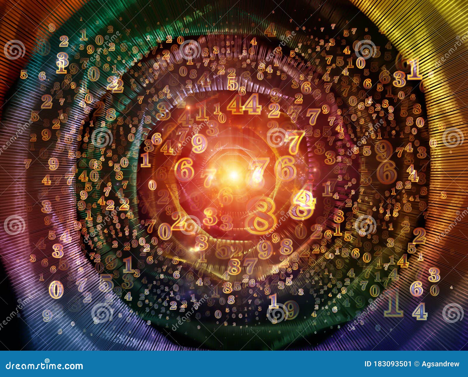 Digital Spiral Source stock illustration. Illustration of spiral ...