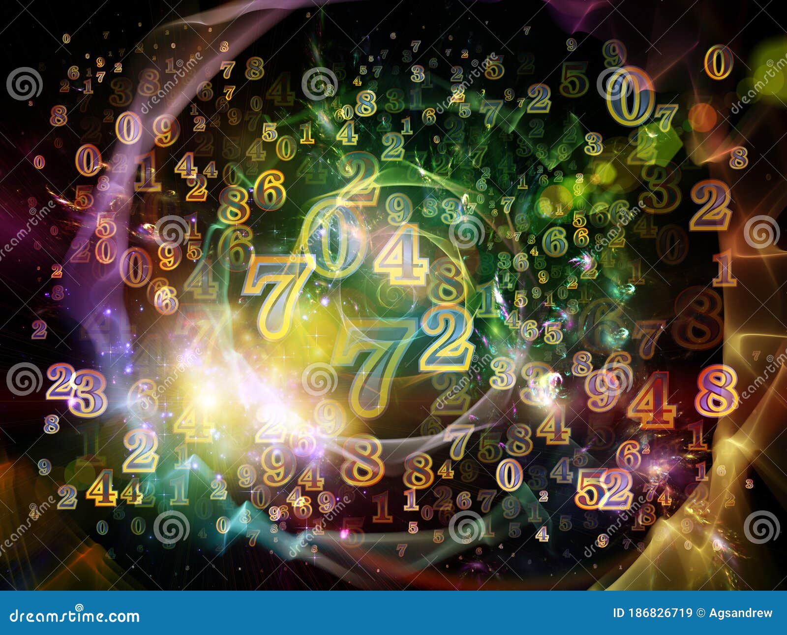 Digital Spiral Source stock illustration. Illustration of abstract ...