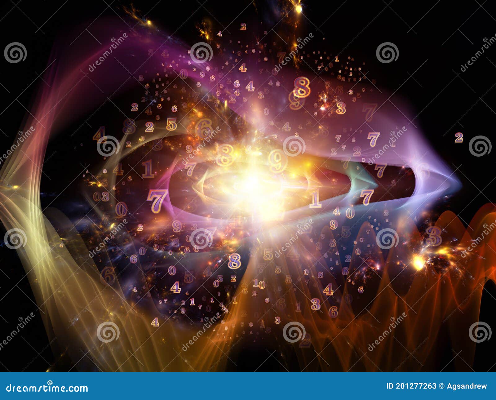 Digital Spiral Source stock illustration. Illustration of digit - 201277263