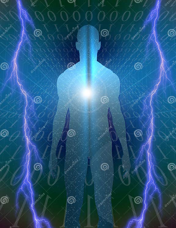 Digital spirit stock illustration. Illustration of design - 129764715