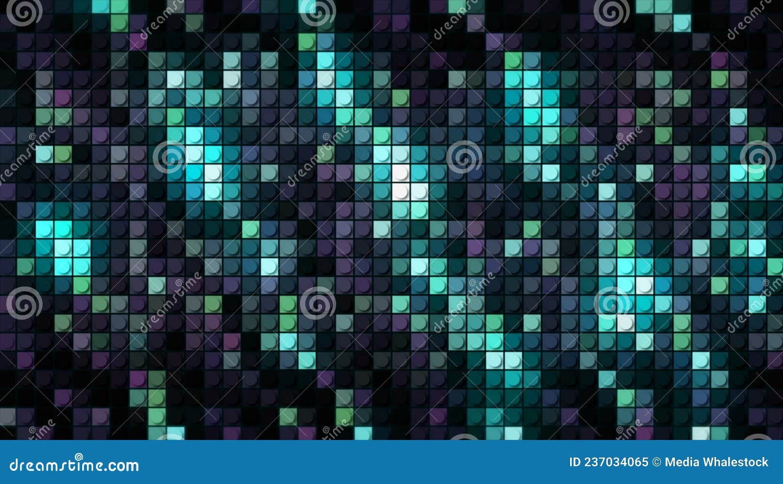 Digital Squares Abstract Pattern, Seamless Loop. Motion Stock ...