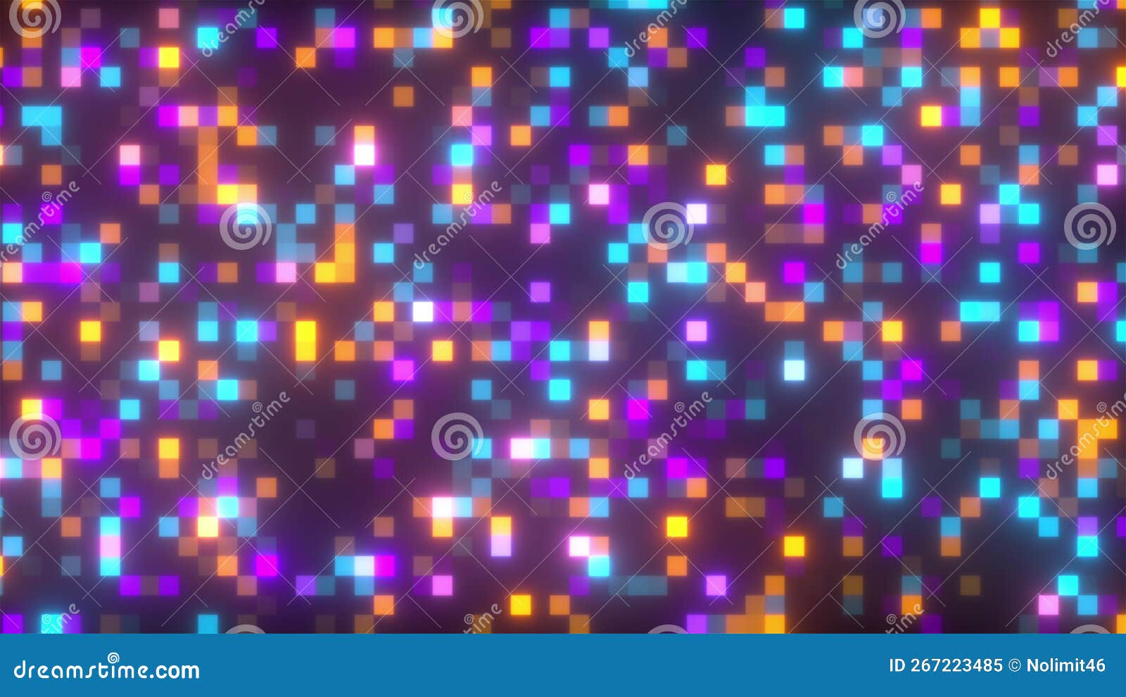 Digital squares stock illustration. Illustration of blockchain - 267223485