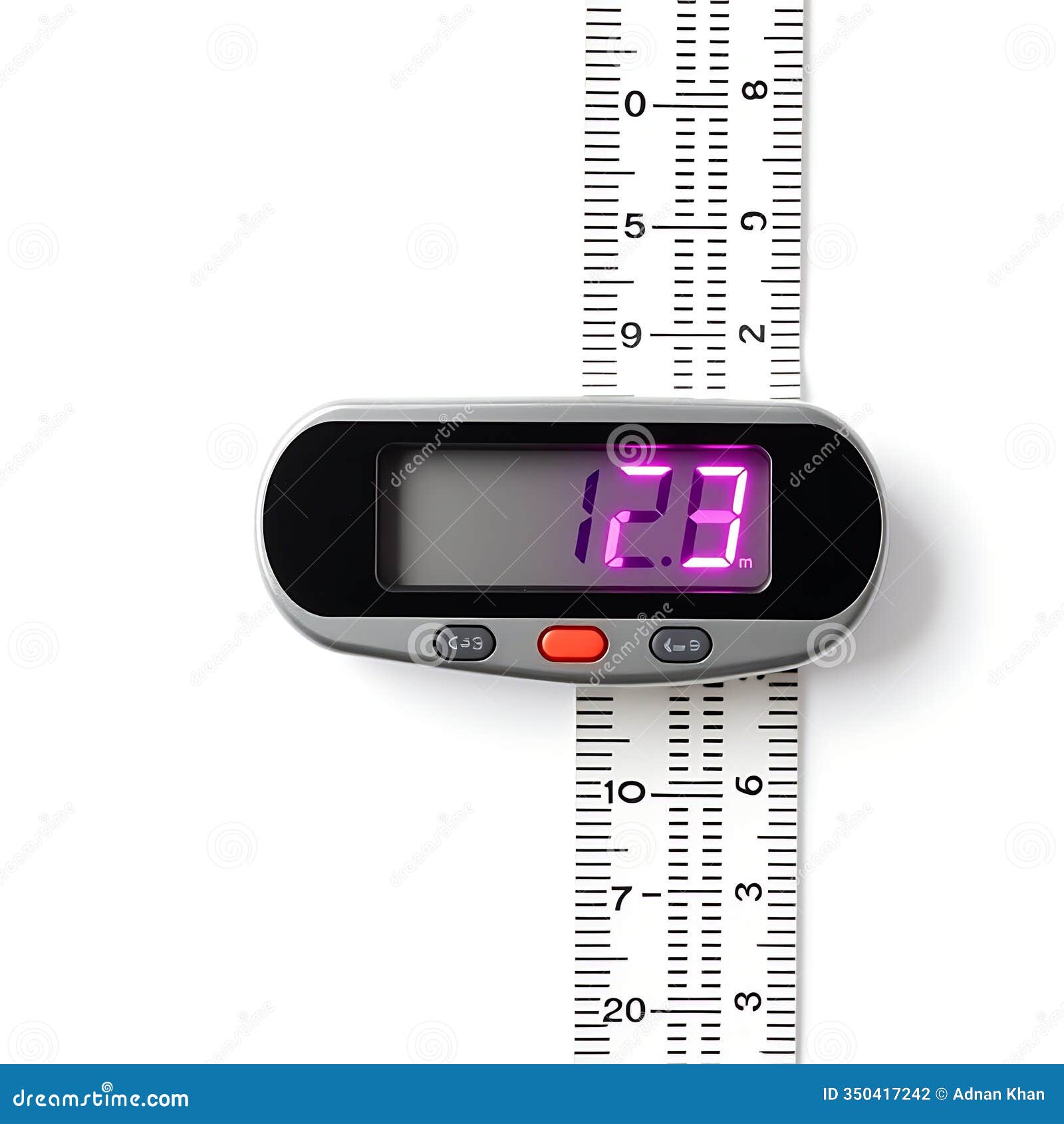 A Digital Stadiometer for Measuring Height Displayed on a White ...