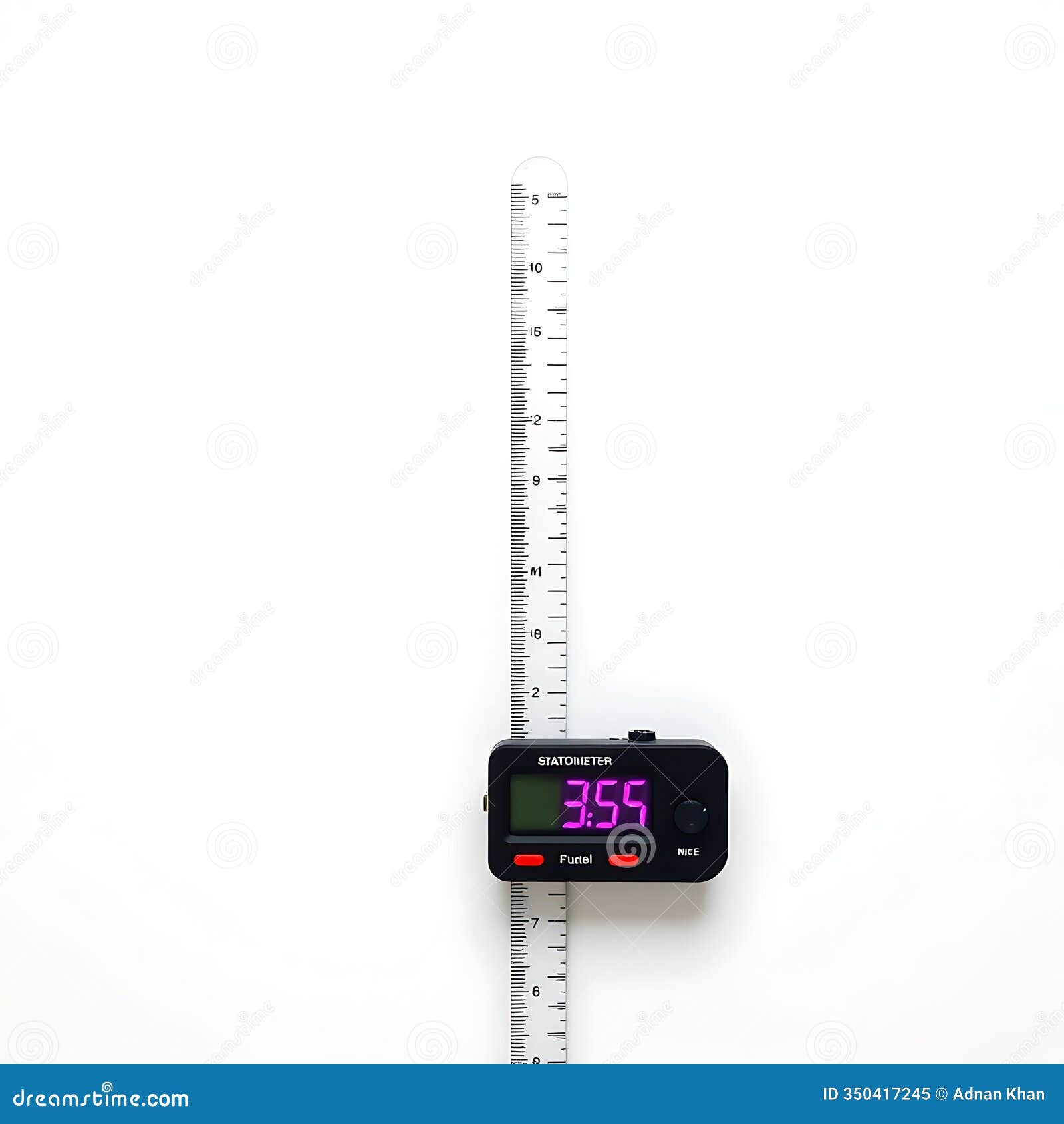 A Digital Stadiometer for Measuring Height Displayed on a White ...