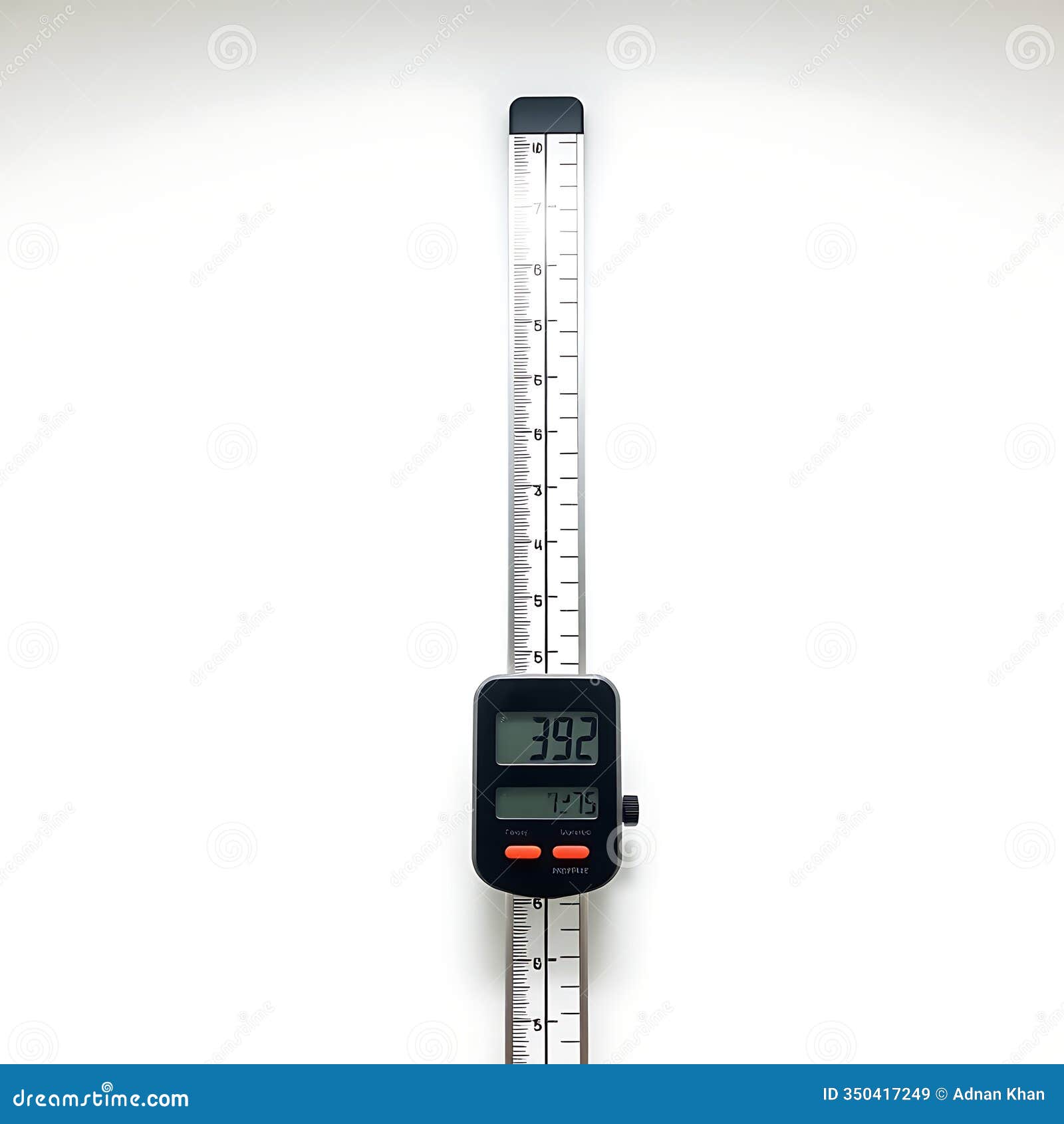 A Digital Stadiometer for Measuring Height Displayed on a White ...