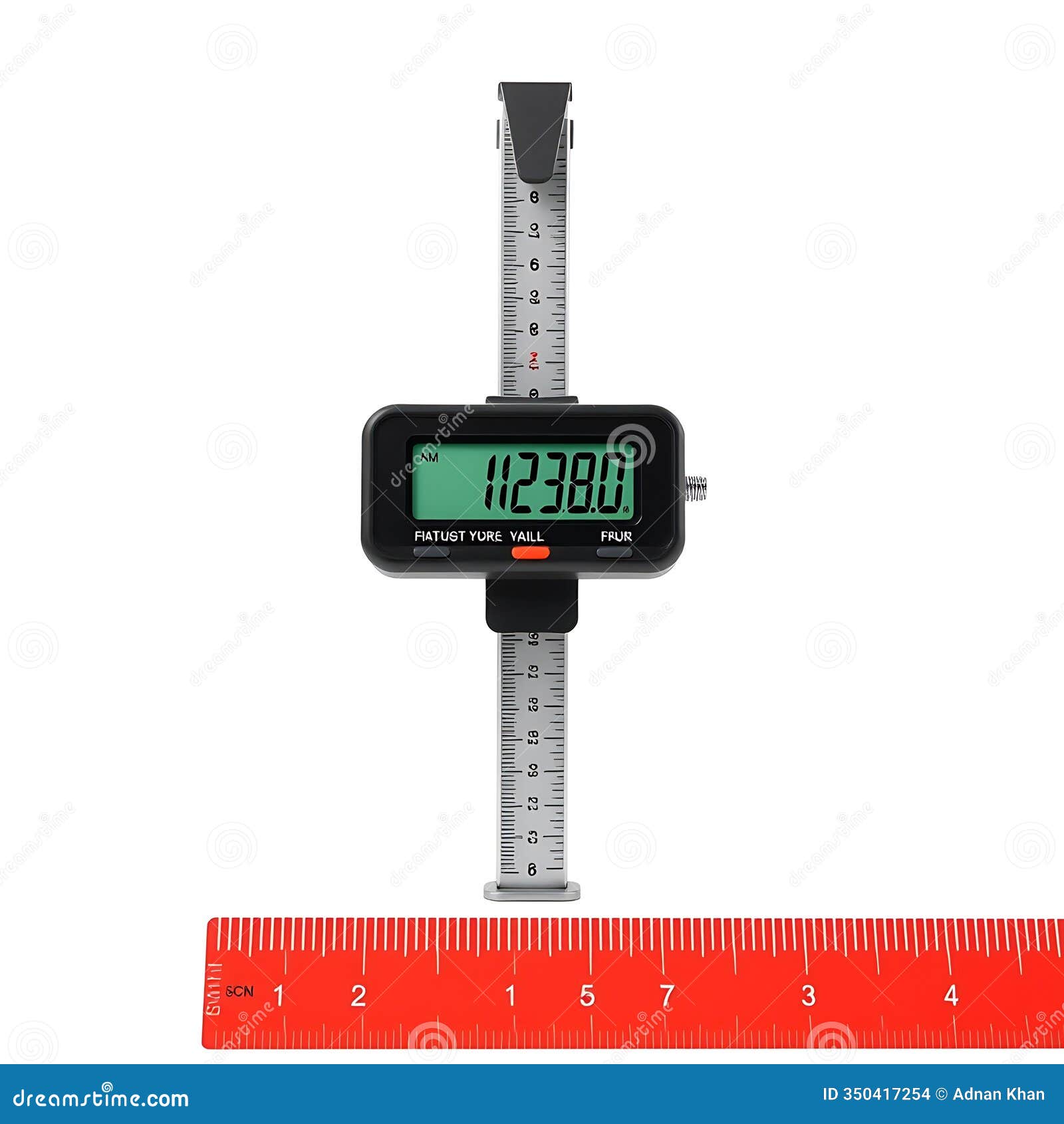 A Digital Stadiometer for Measuring Height Isolated on a White ...