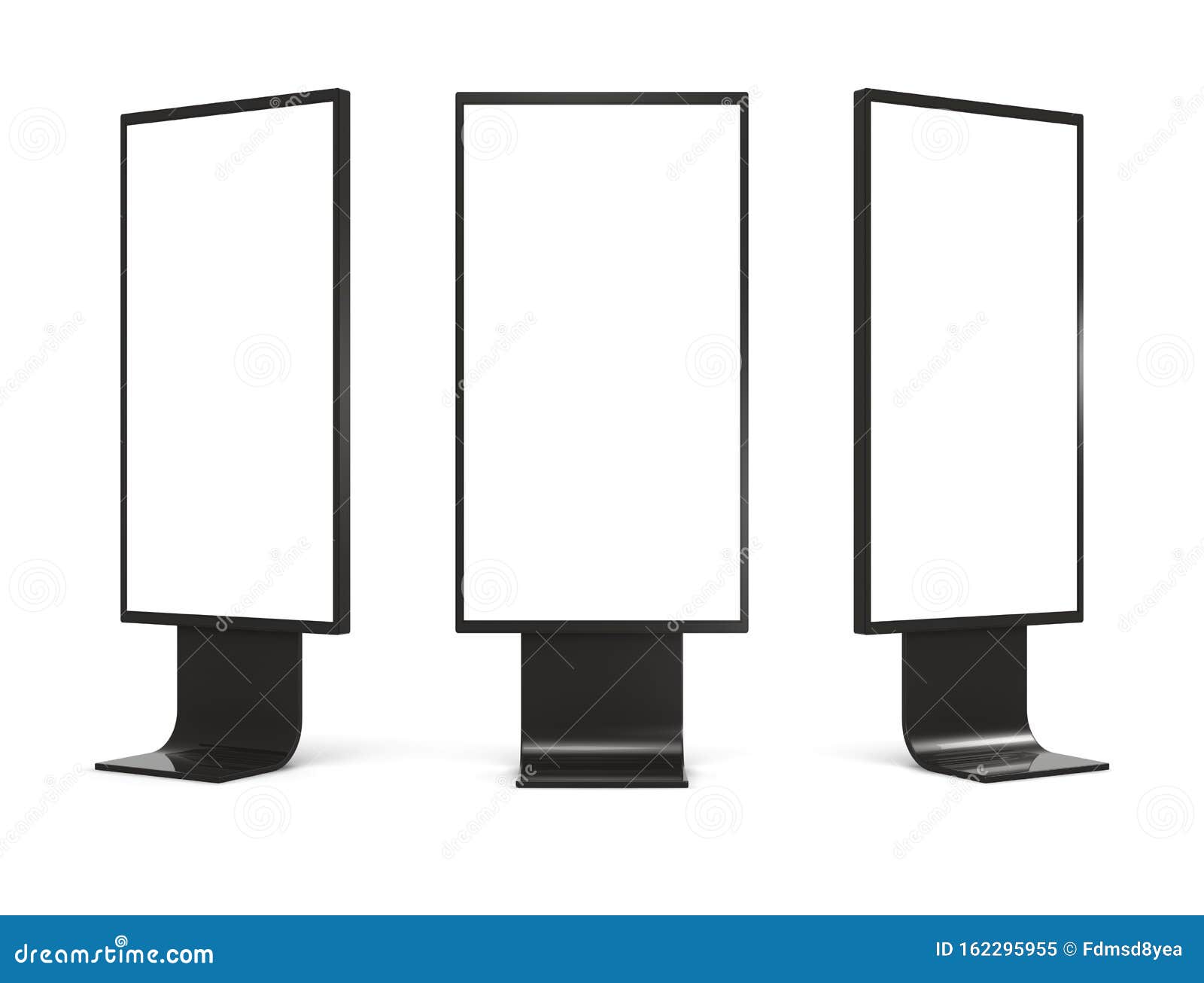 Digital Stand Signage Lightbox Stock Illustration - Illustration of ...