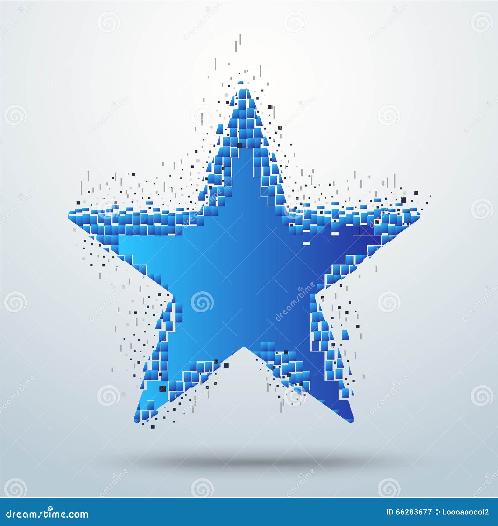 Digital Star Rating Vector Logo Design. Data Technology Concept Sign ...