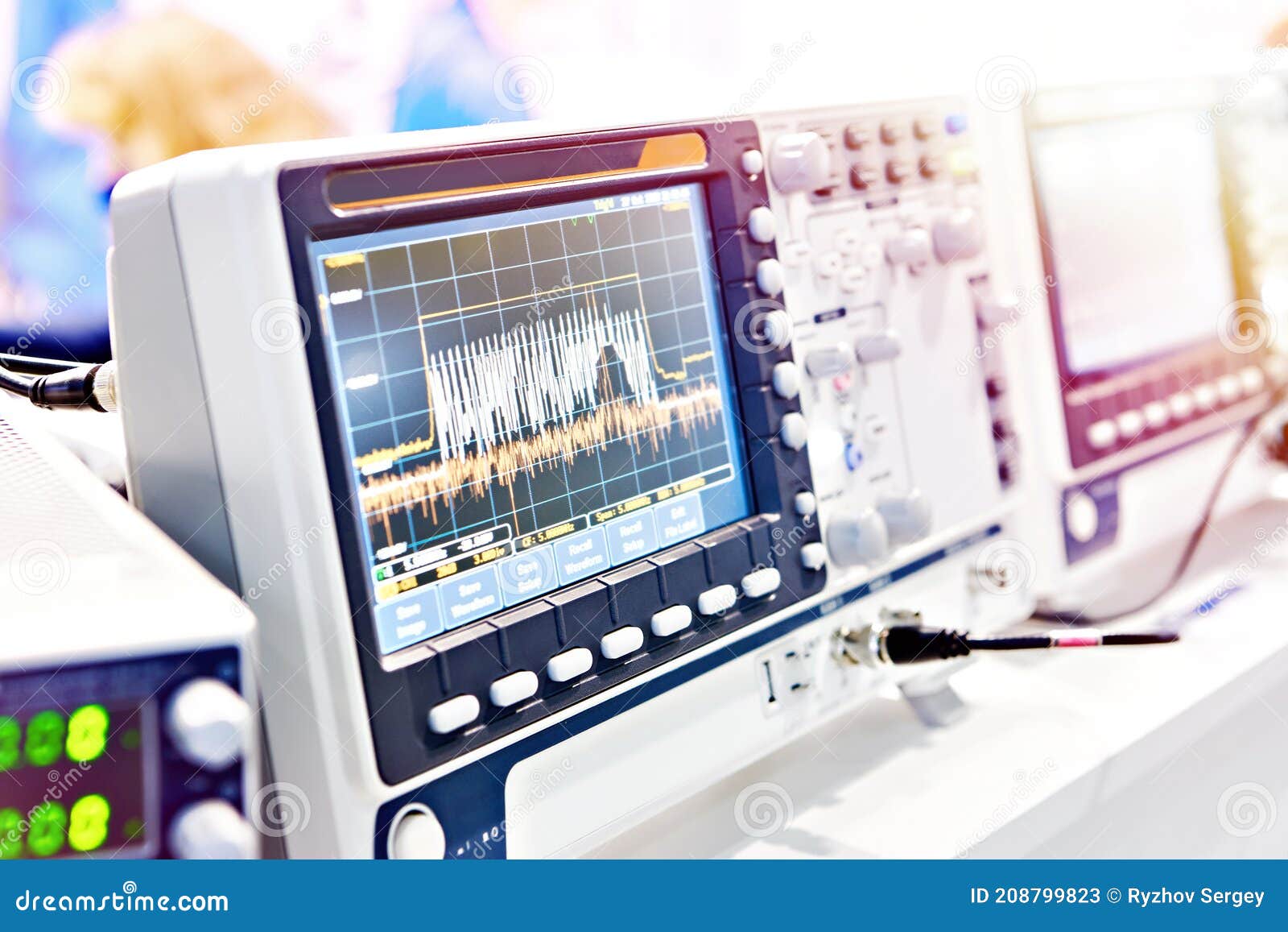 Digital Storage Oscilloscope Stock Image - Image of equipment ...