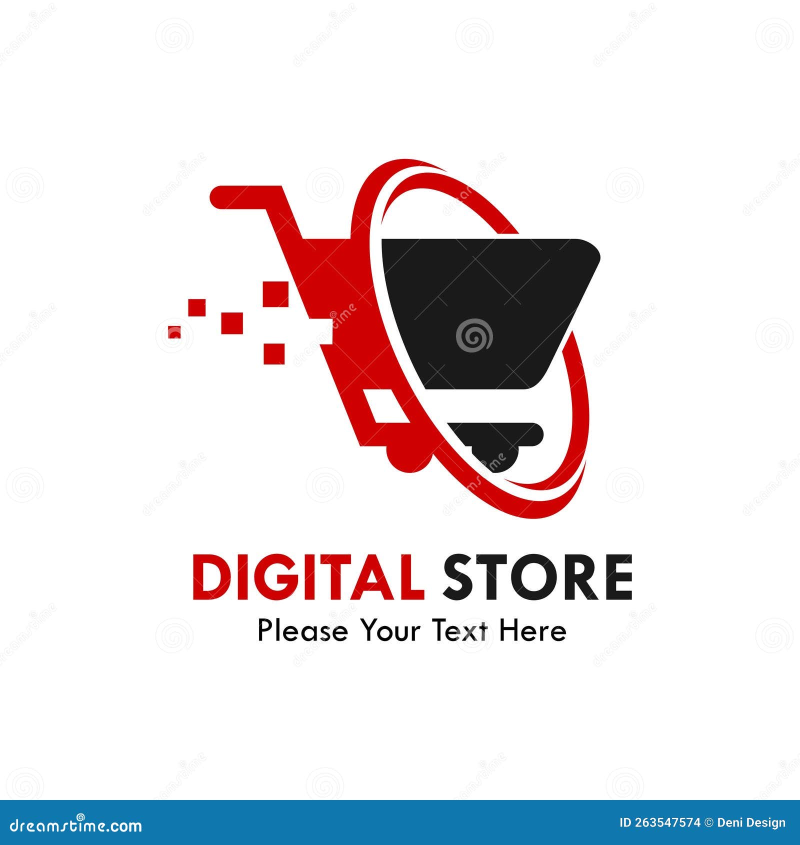 Digital store logo stock vector. Illustration of creative - 263547574