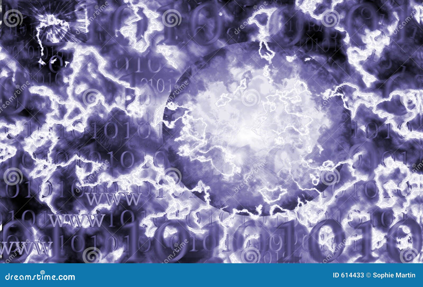Digital storm stock illustration. Illustration of contemporary - 614433