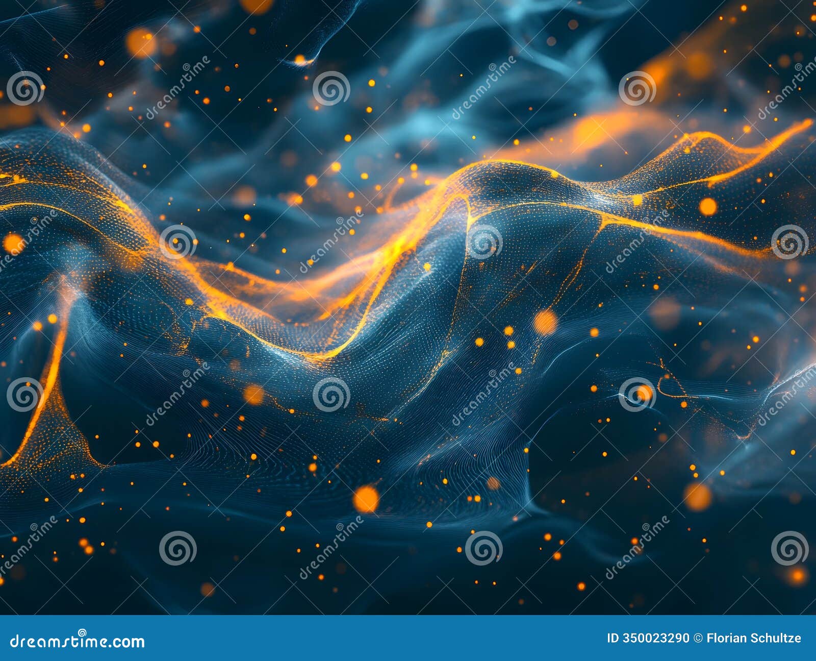 A Digital Storm of Data Streams and Pixel-like Shapes Stock ...