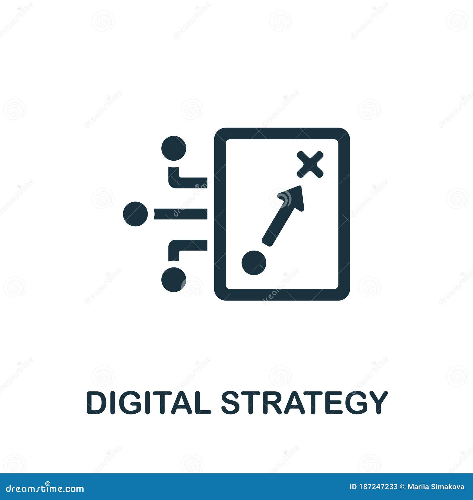 Digital Strategy Icon. Simple Element from Content Marketing Collection ...
