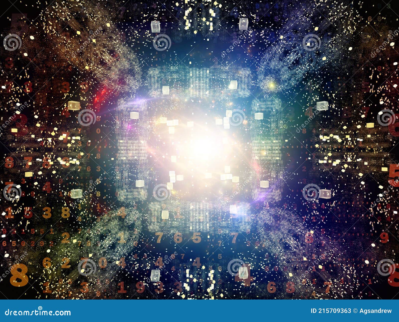 Digital Structures stock illustration. Illustration of education ...