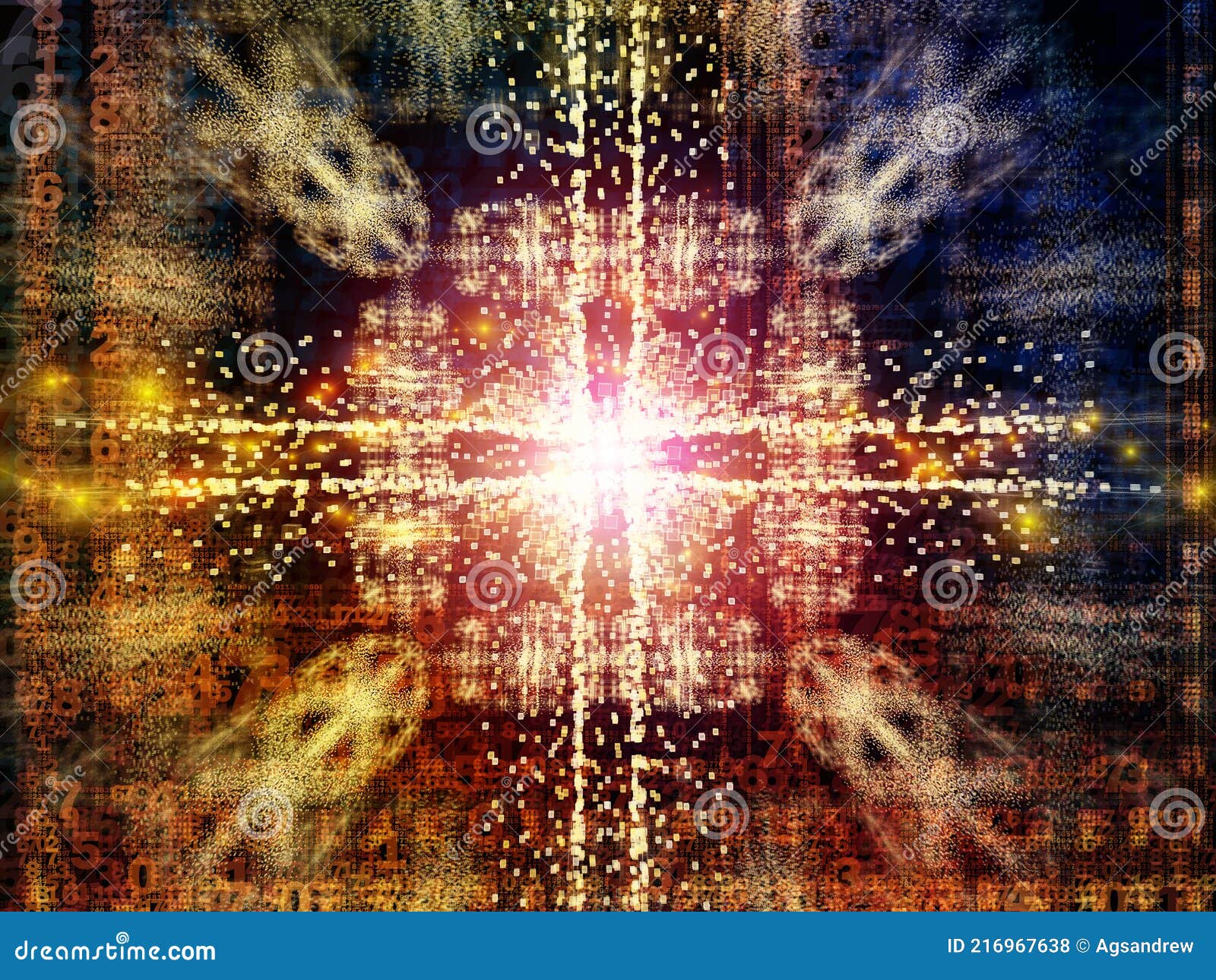 Digital Structures stock illustration. Illustration of logic - 216967638