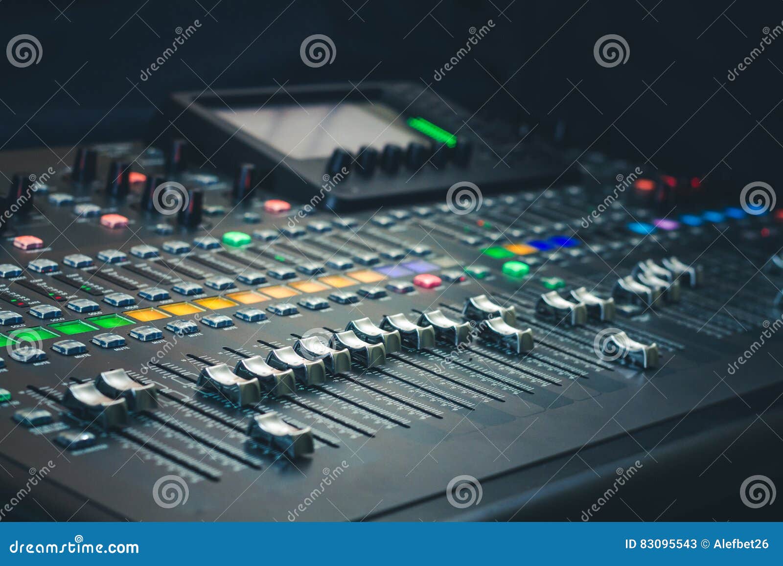 The digital studio mixer stock image. Image of digital - 83095543
