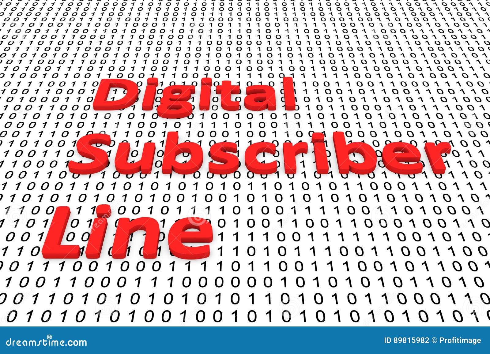 DSL - Digital Subscriber Line Acronym, Technology Concept Background ...