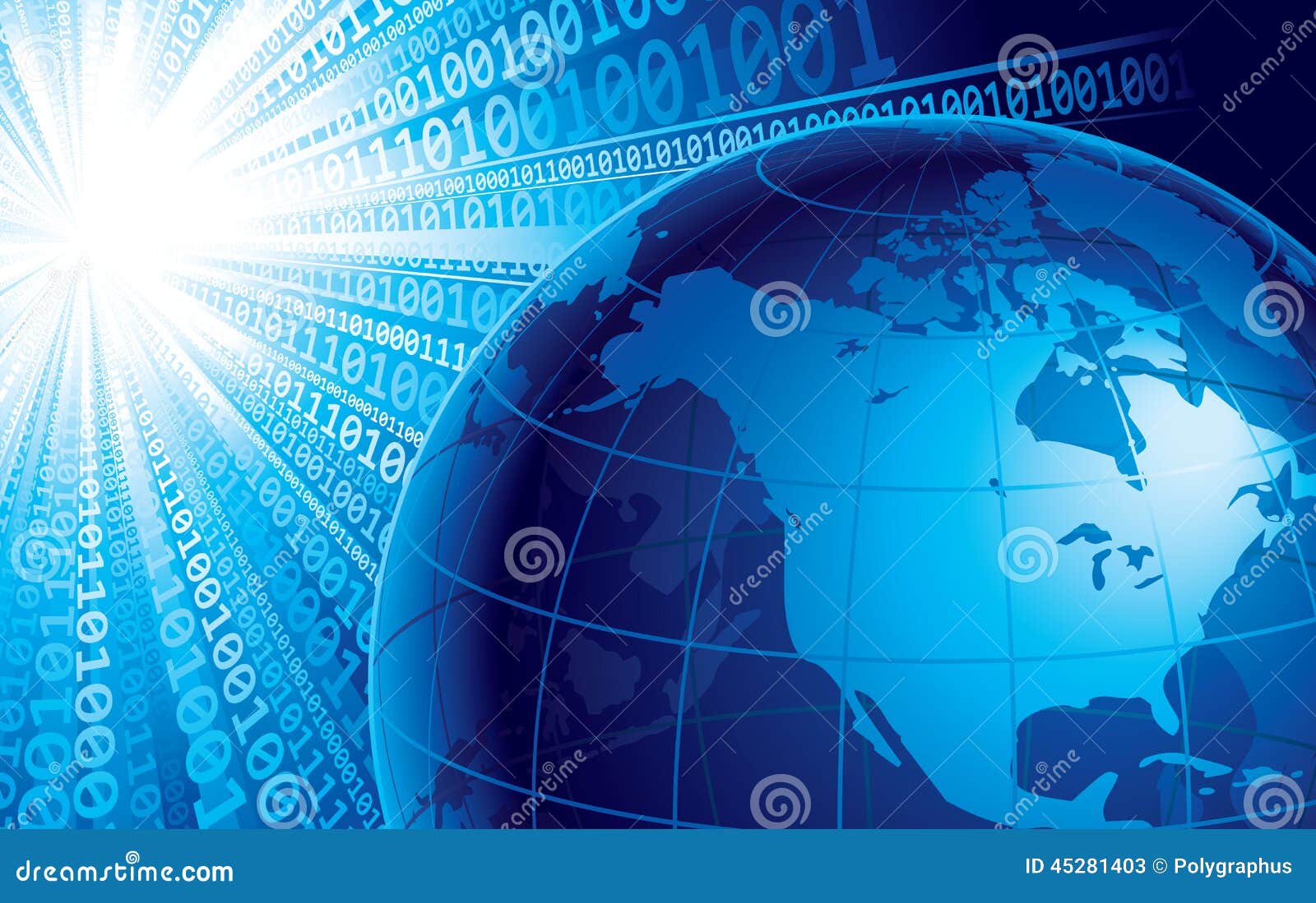 Digital sunrise stock vector. Illustration of glowing - 45281403