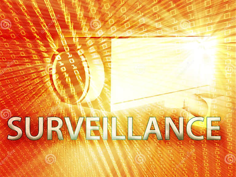 Digital surveillance stock illustration. Illustration of tool - 7091996