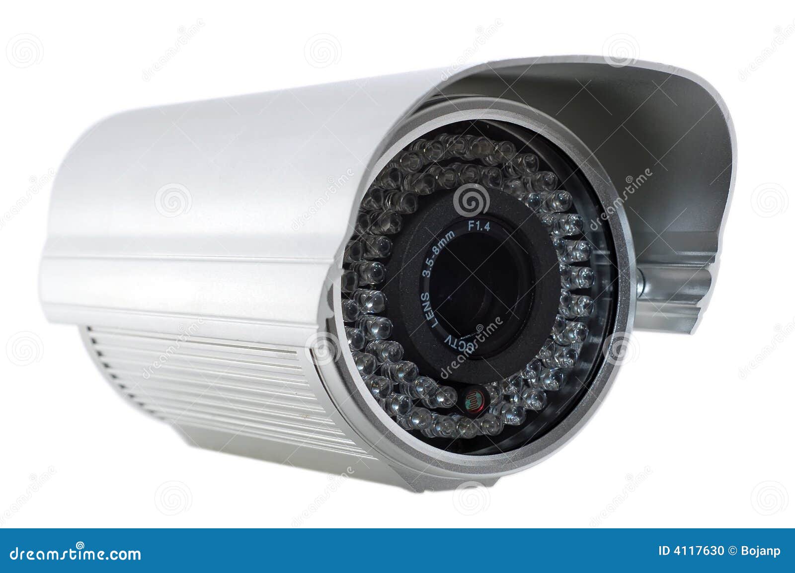 Digital surveillance cam stock photo. Image of isolated - 4117630