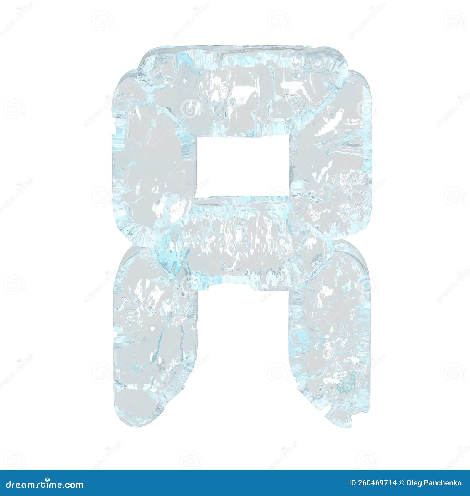 Digital Symbol Made of Ice. Letter a Stock Vector - Illustration of ...